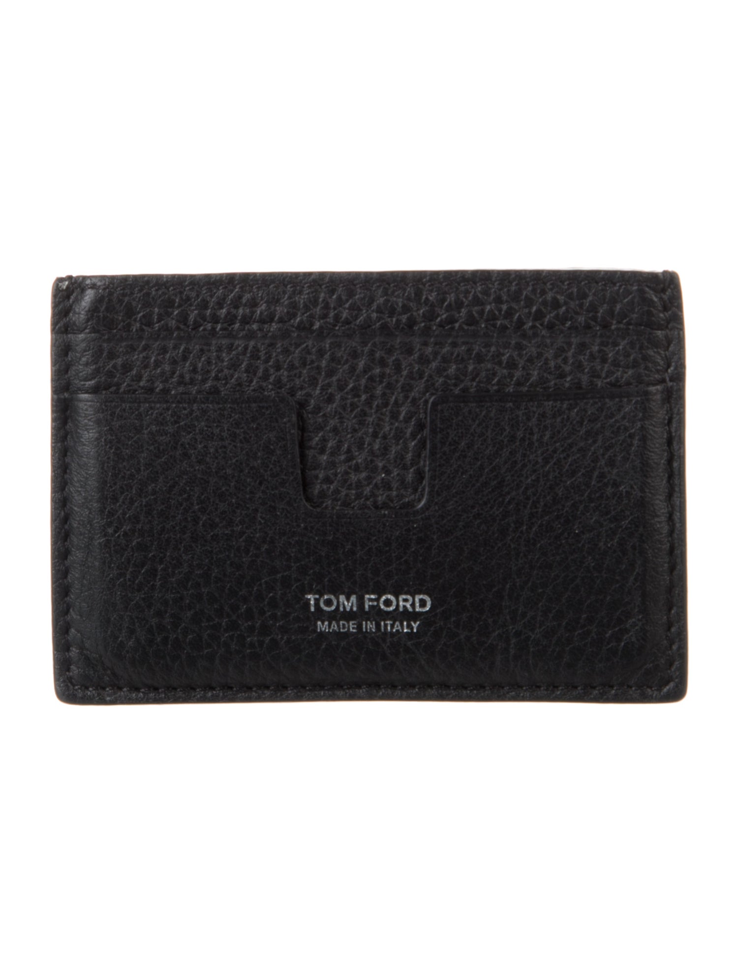 Tom Ford Leather Card Holder - Black Wallets, Accessories - TOM173926 | The RealReal