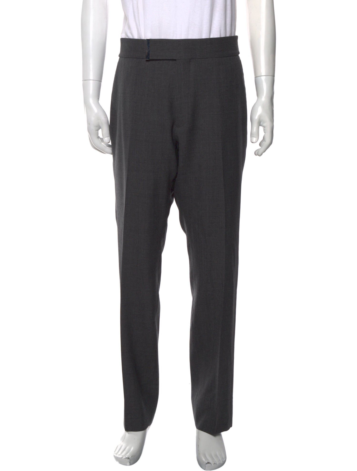 Tom Ford Wool Dress Pants - Grey, 13.75" Rise Pants, Clothing ...
