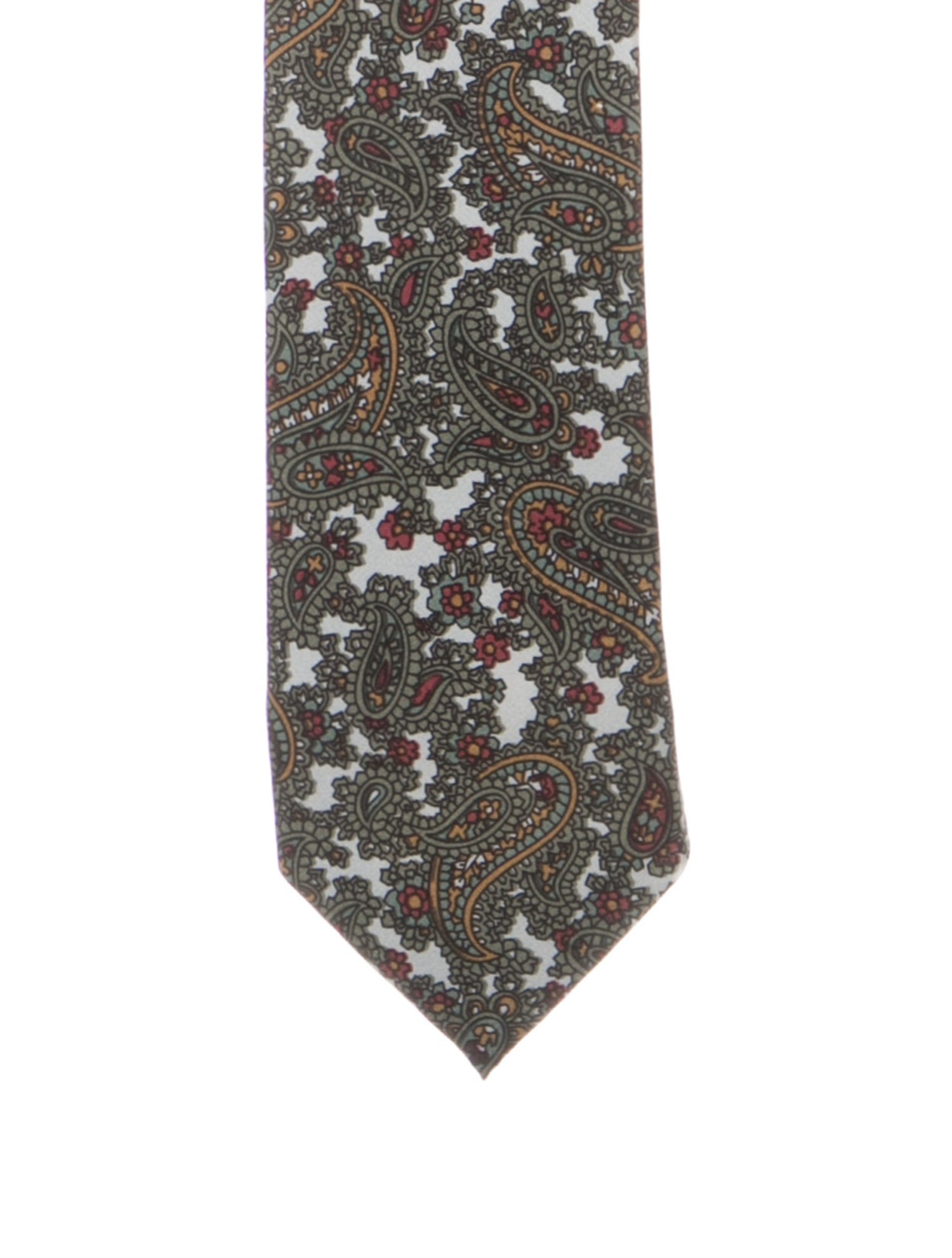 Tom Ford patterned silk tie - Green Ties, Suiting Accessories - TOM177019 | The RealReal