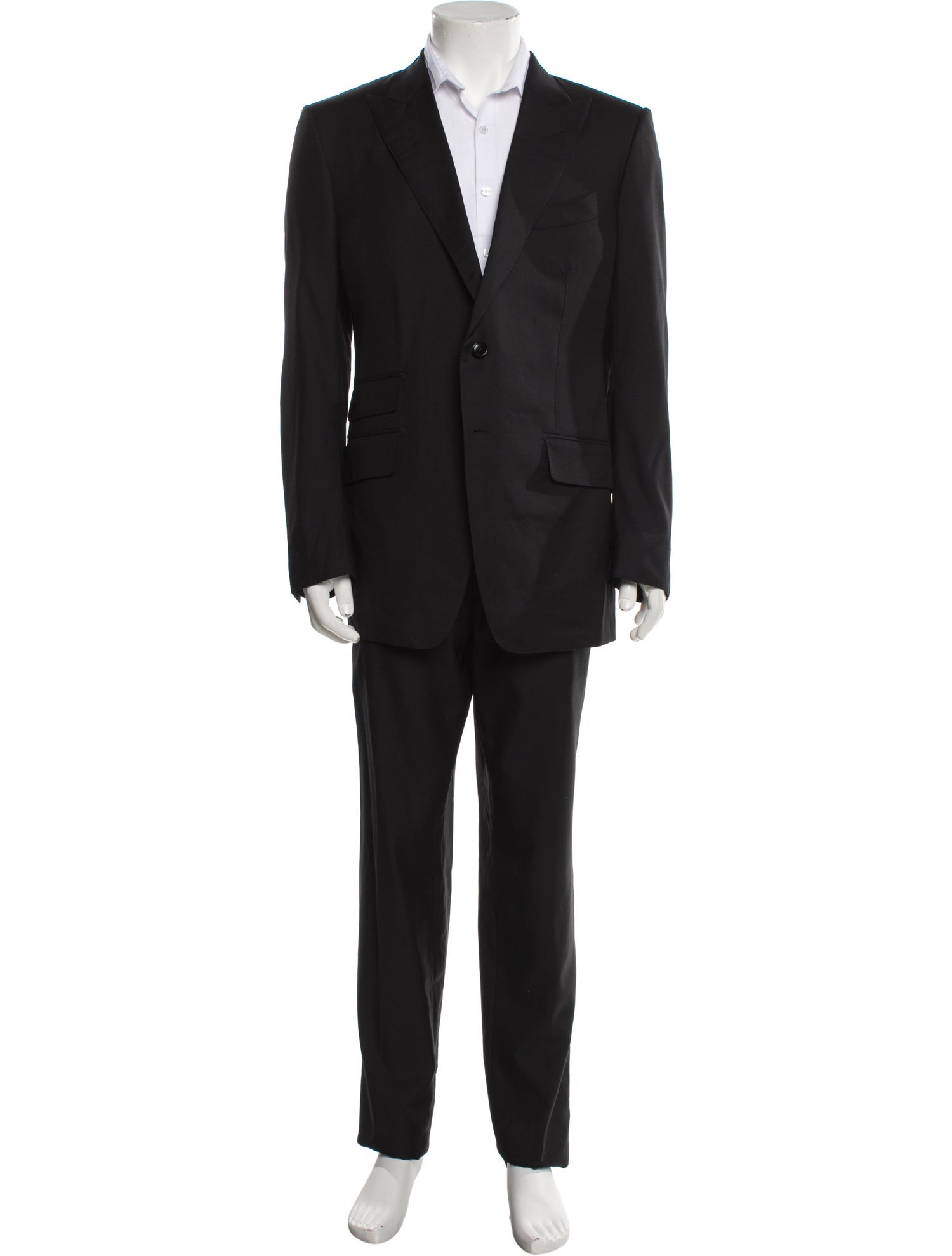 Tom Ford Wool Two-Piece Suit - Black, 13.75" Rise Suiting, Clothing - TOM177396 | The RealReal