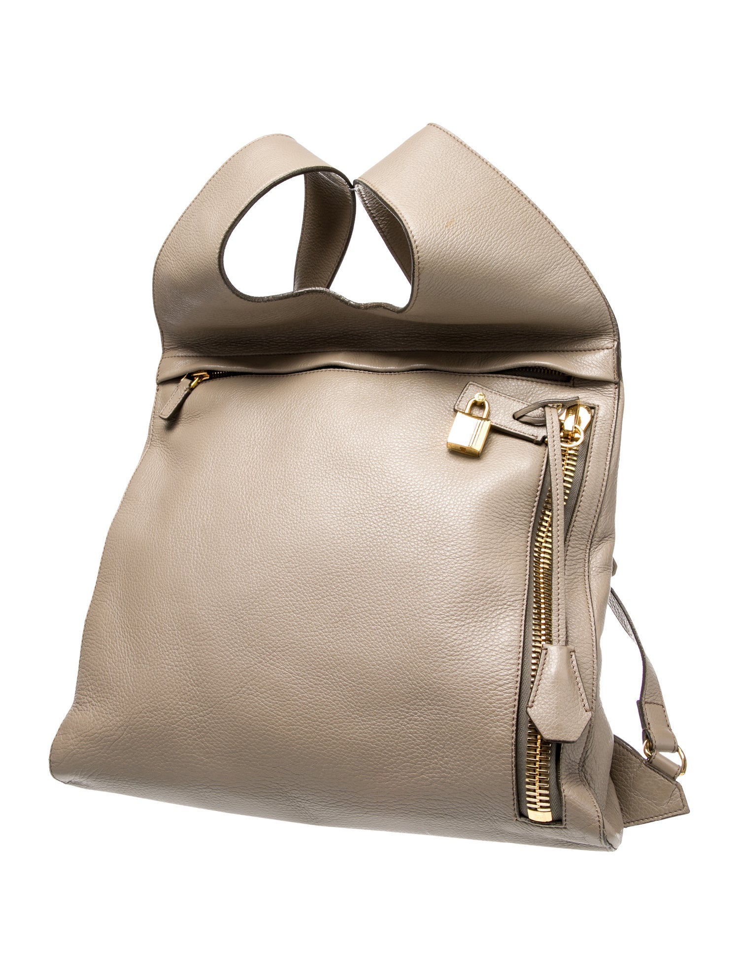 Tom Ford Leather Backpack - Neutrals Backpacks, Handbags - TOM177558 ...