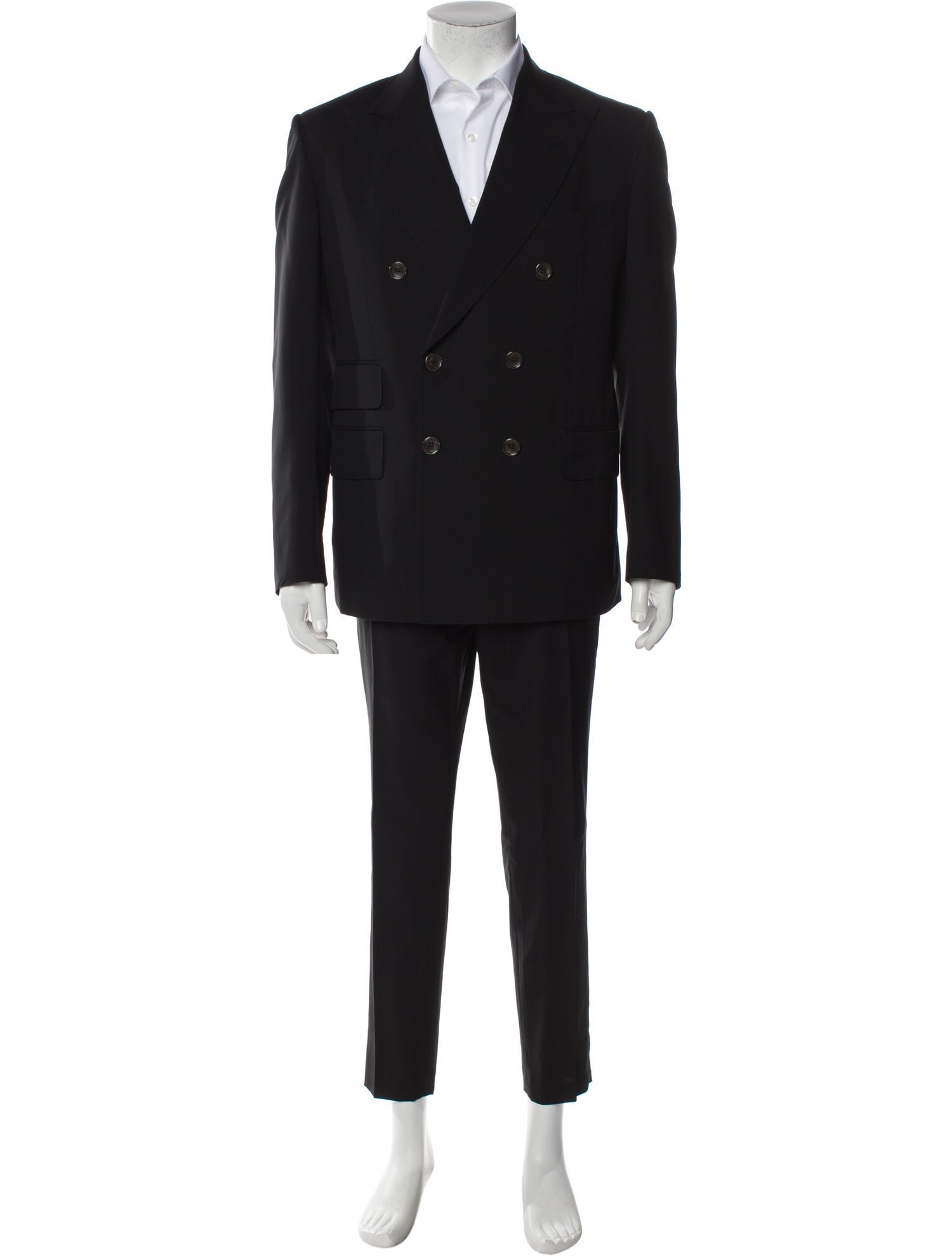 Tom Ford Wool Two-Piece Suit - Black, 10.75" Rise Suiting, Clothing - TOM184759 | The RealReal
