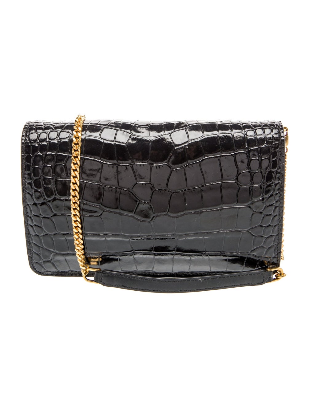 Tom Ford Embossed Leather Crossbody Bag - Black Crossbody Bags ...
