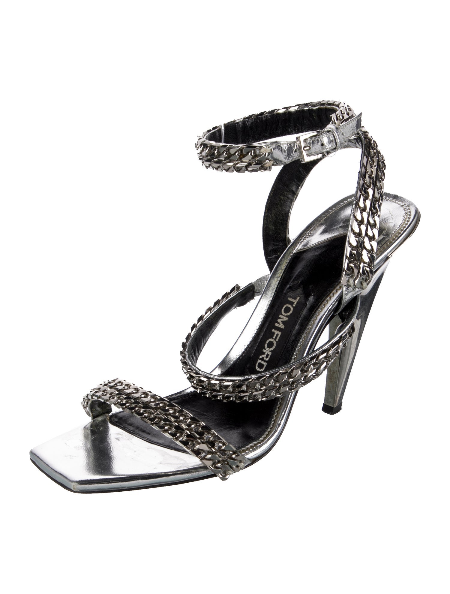 Giuseppe Zanotti Satin Crystal Embellishments Slides - Black Sandals ...