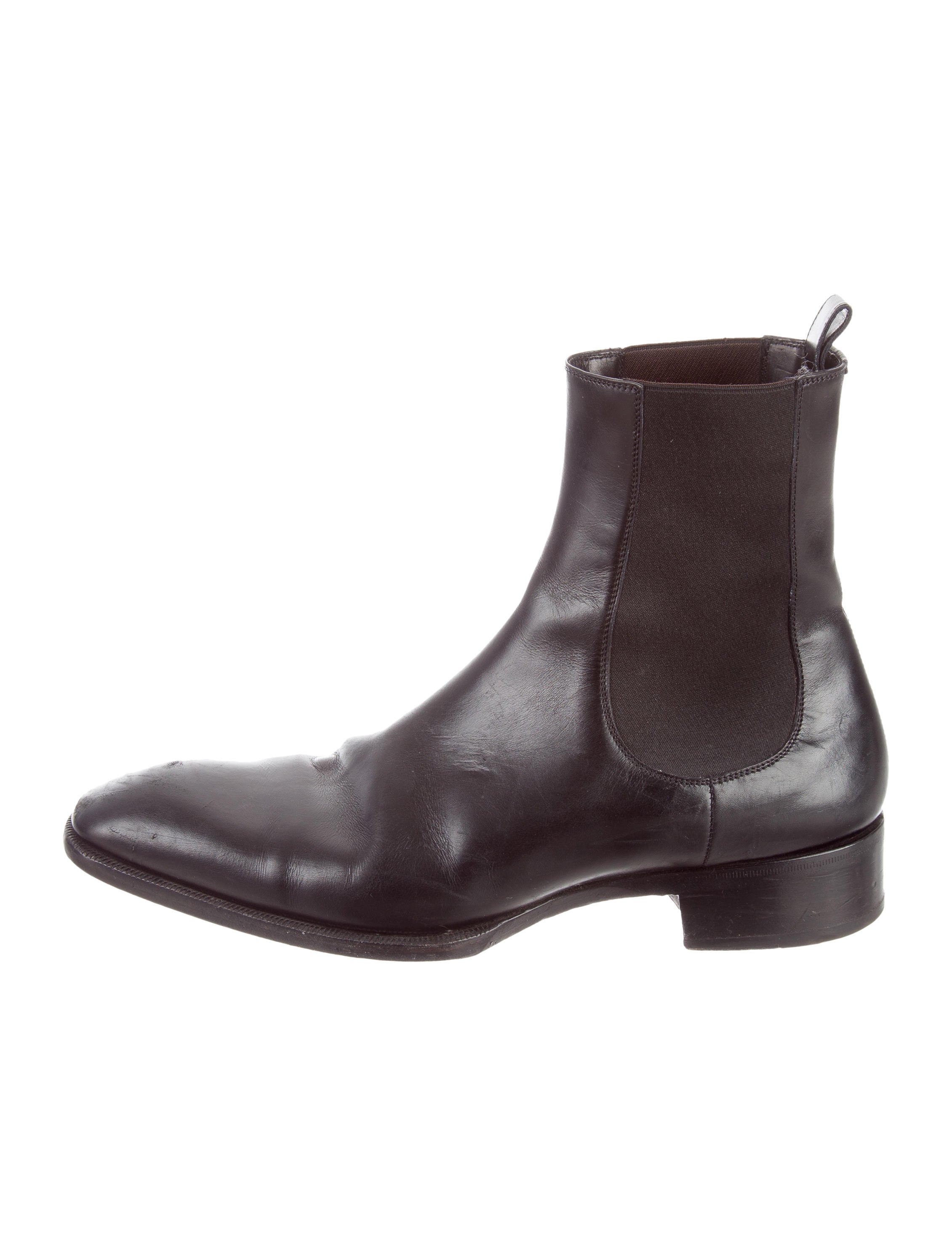 Tom Ford Leather Chelsea Boots - Shoes - TOM34192 | The RealReal