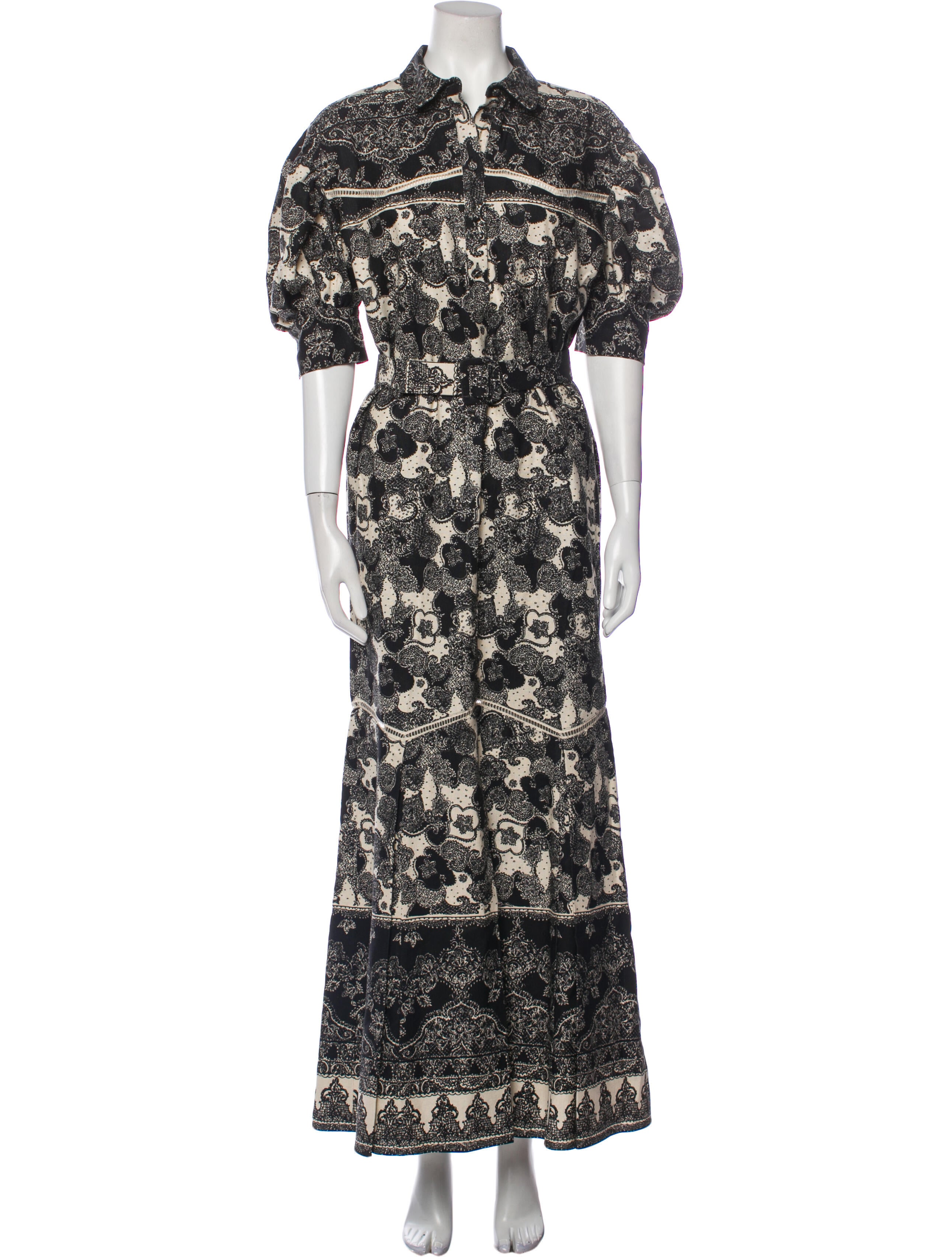 Brock Collection Printed Long Dress - Neutrals Dresses, Clothing ...