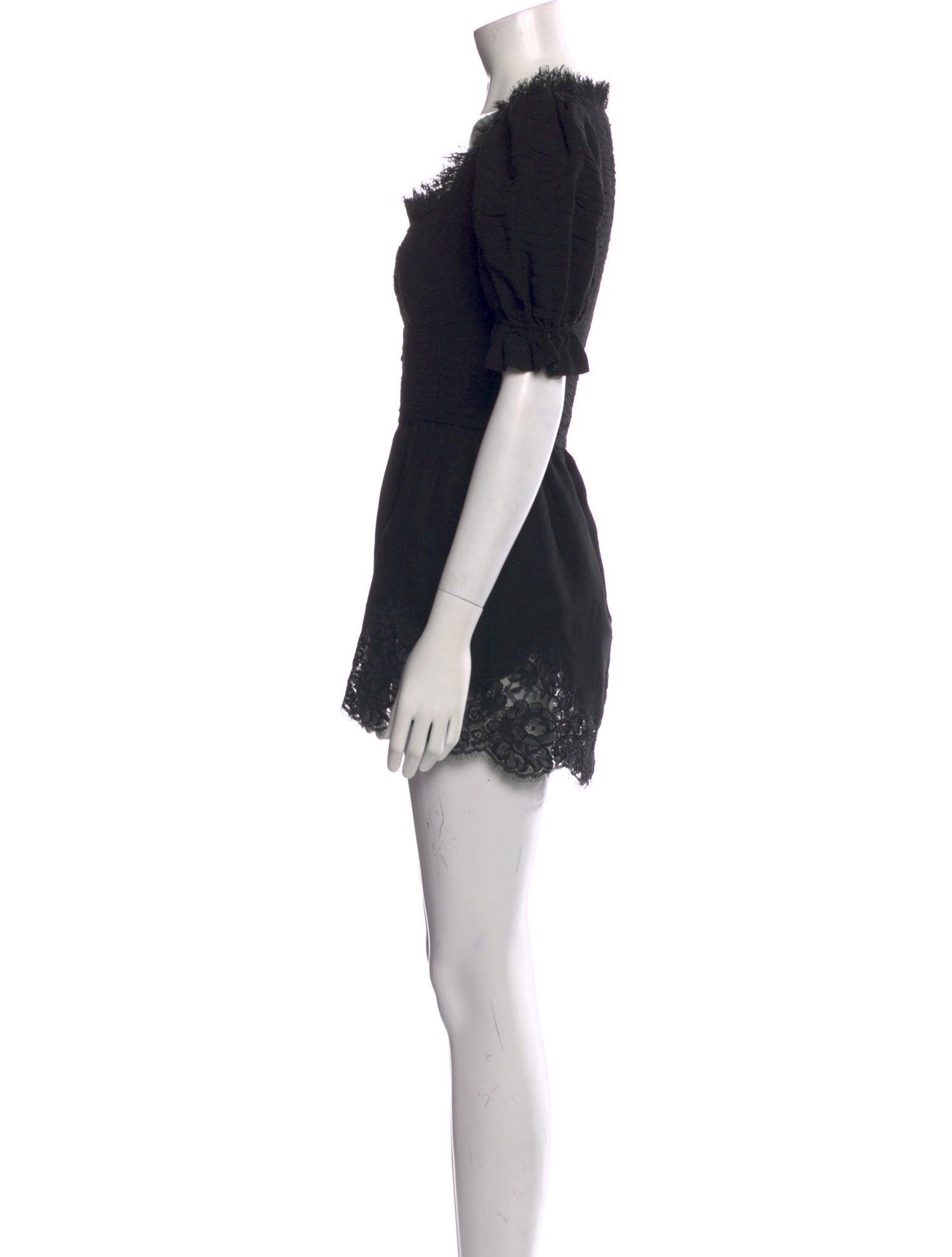 Brock Collection Square Neckline Mini Dress - Black Dresses, Clothing ...