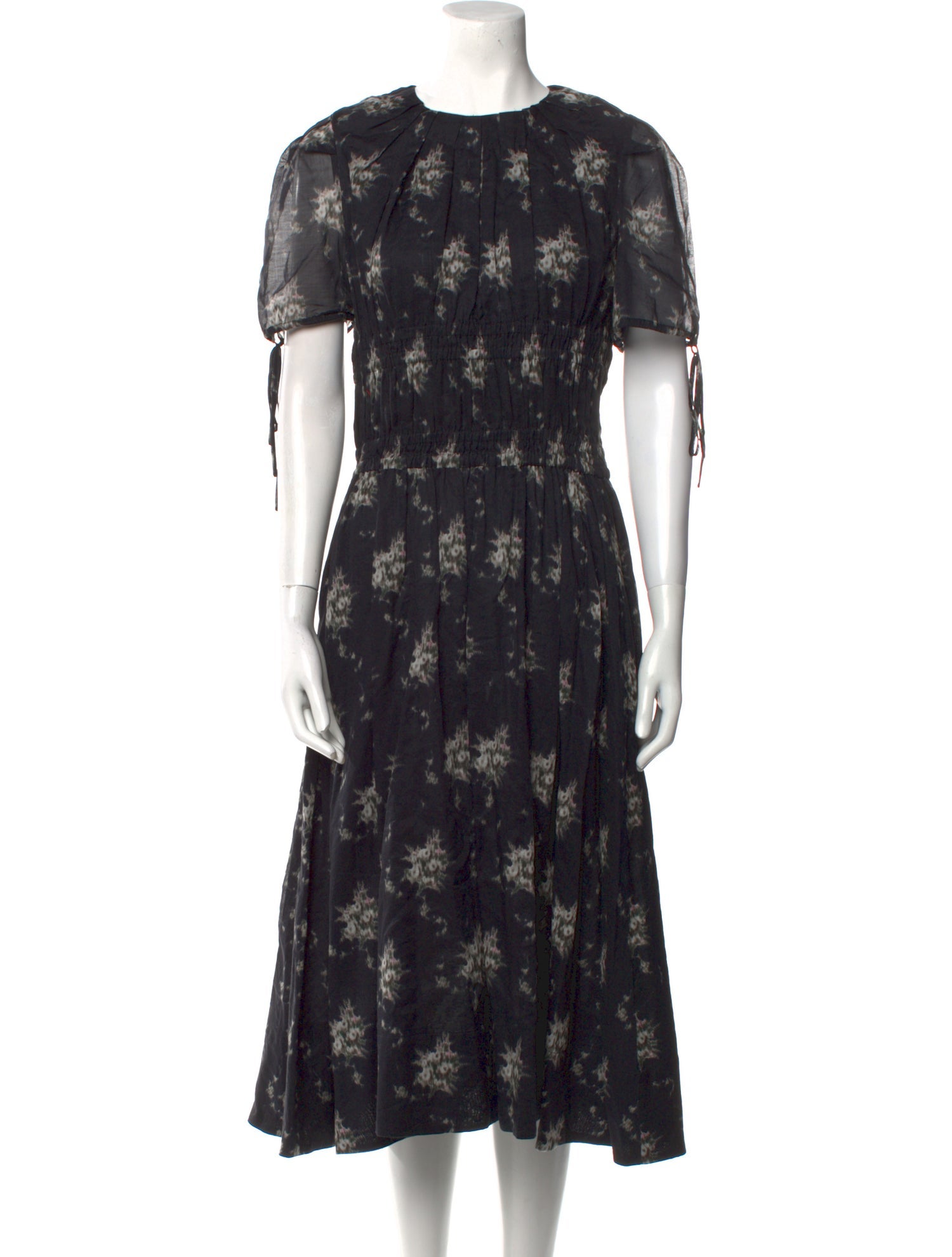 Brock Collection Floral Print Long Dress - Black Dresses, Clothing ...