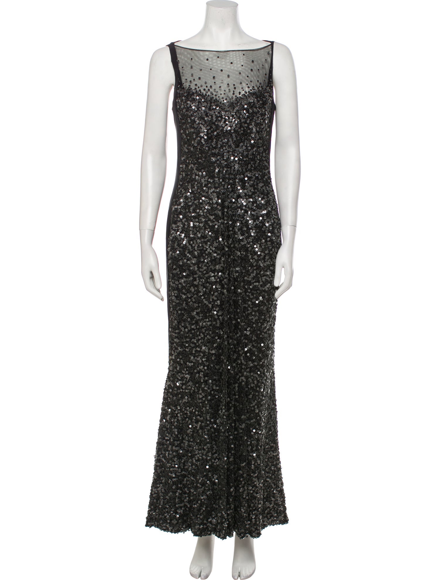 Tony Ward Sequin Long Dress - Black Dresses, Clothing - TONYW20126 ...