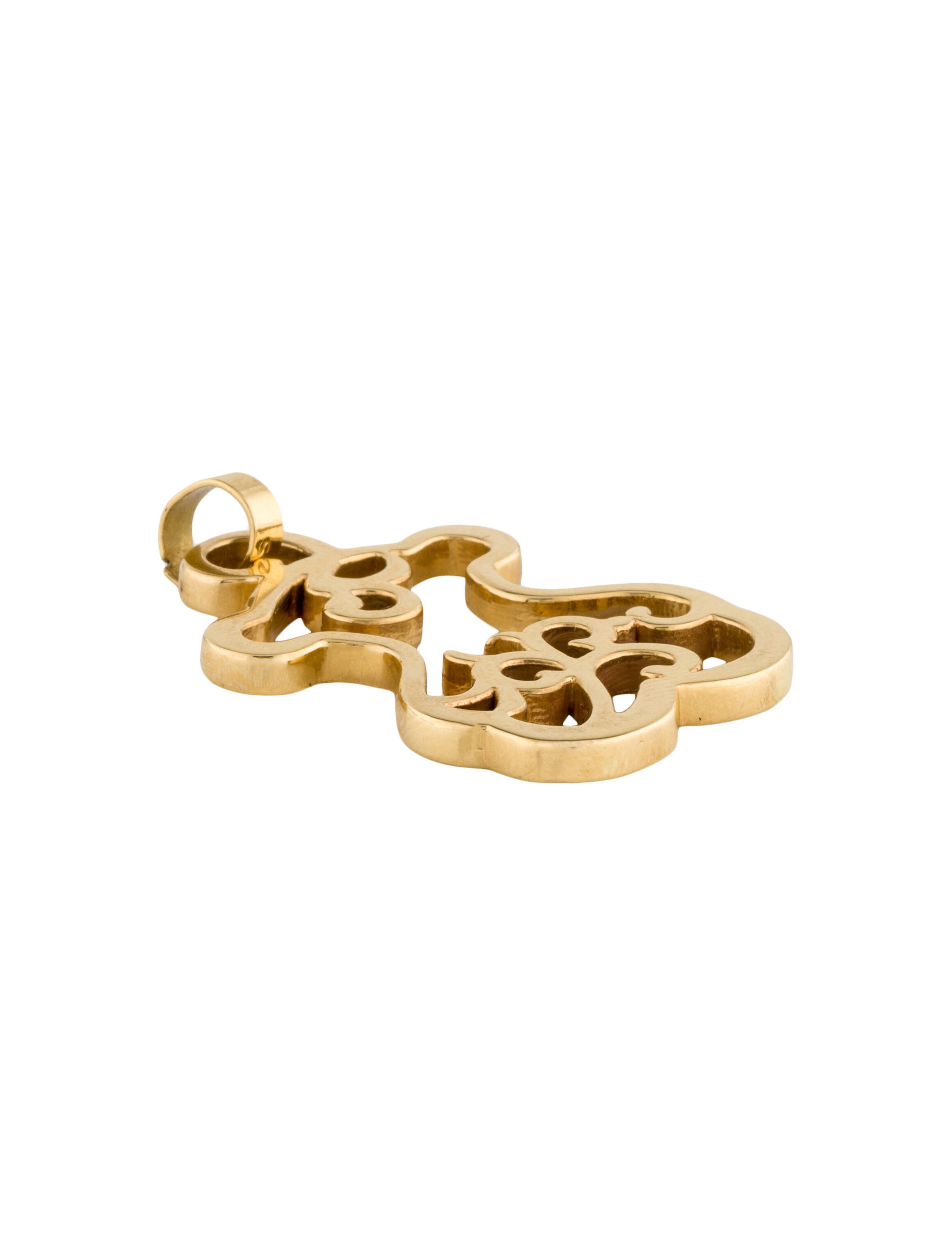 Tous 18K Bear Cut Out Pendant - Pendant Necklace, Necklaces - TOU20574 ...