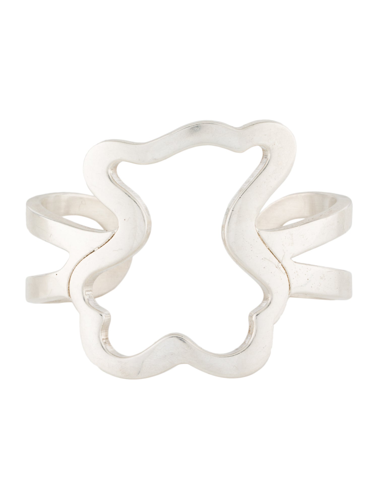 Tous Bear Motif Cuff Bracelet - Sterling Silver Cuff, Bracelets ...