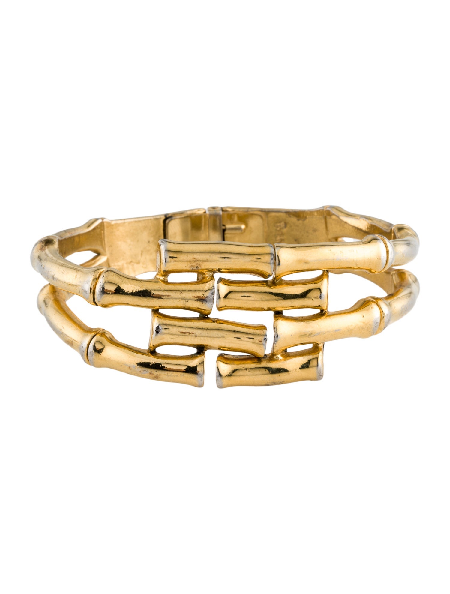 Trifari Bangle Bracelet - Gold-Tone Metal Bangle, Bracelets ...