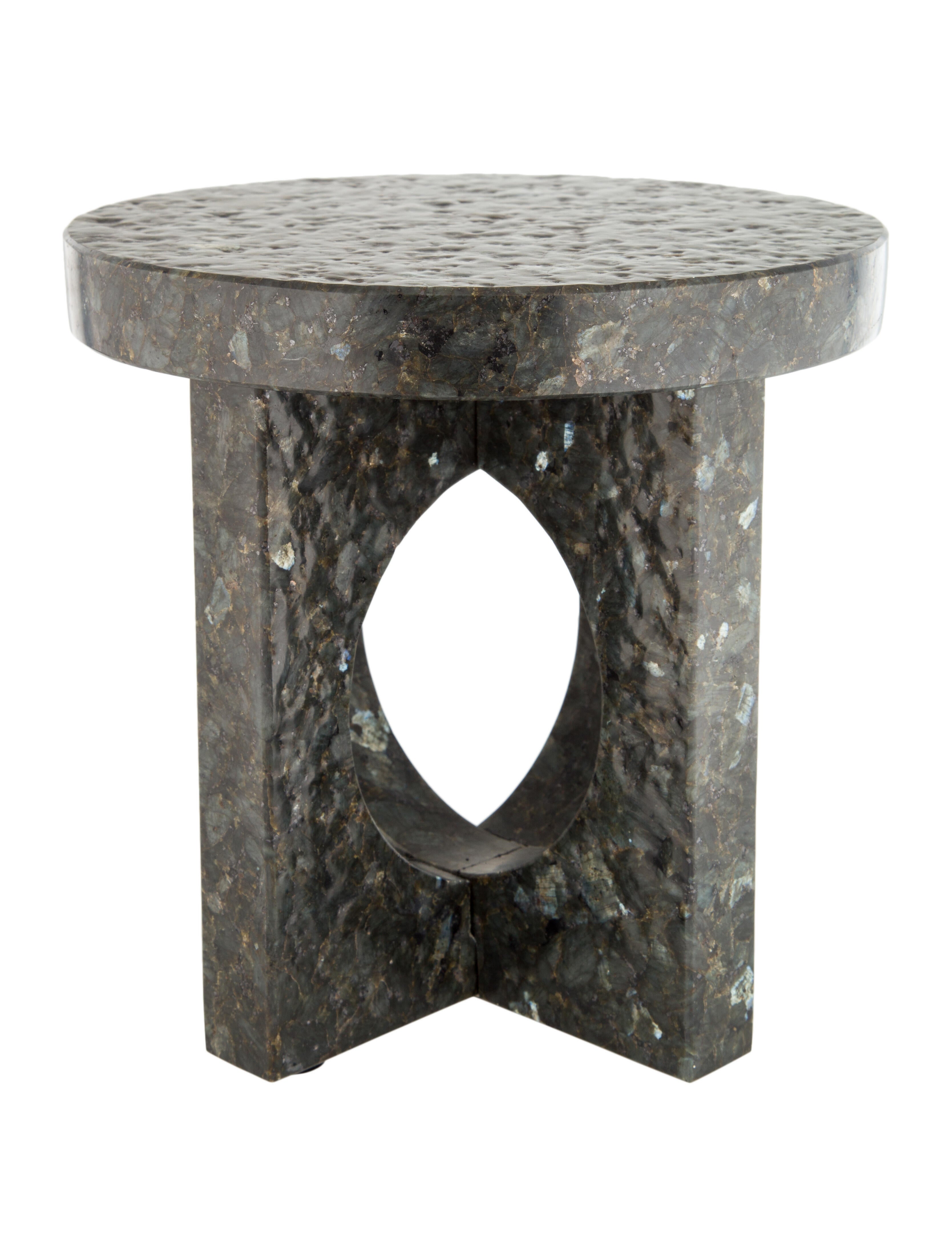 Tron Meyer Lundhs Larvikite Cyclops Stool - Grey, 1 pieces Seating ...