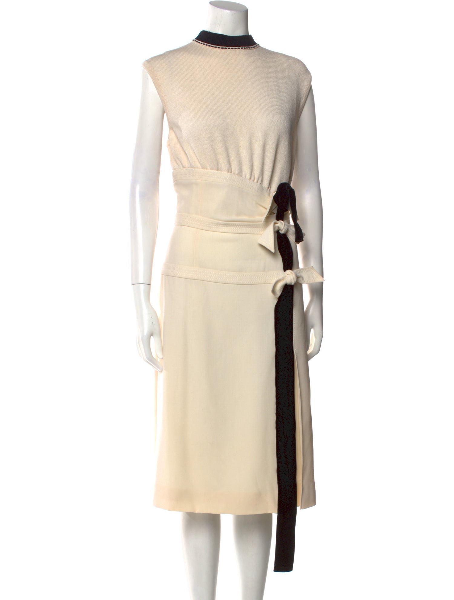TRR ReCollection Mock Neck Knee-Length Dress w/ Tags - Neutrals Dresses ...