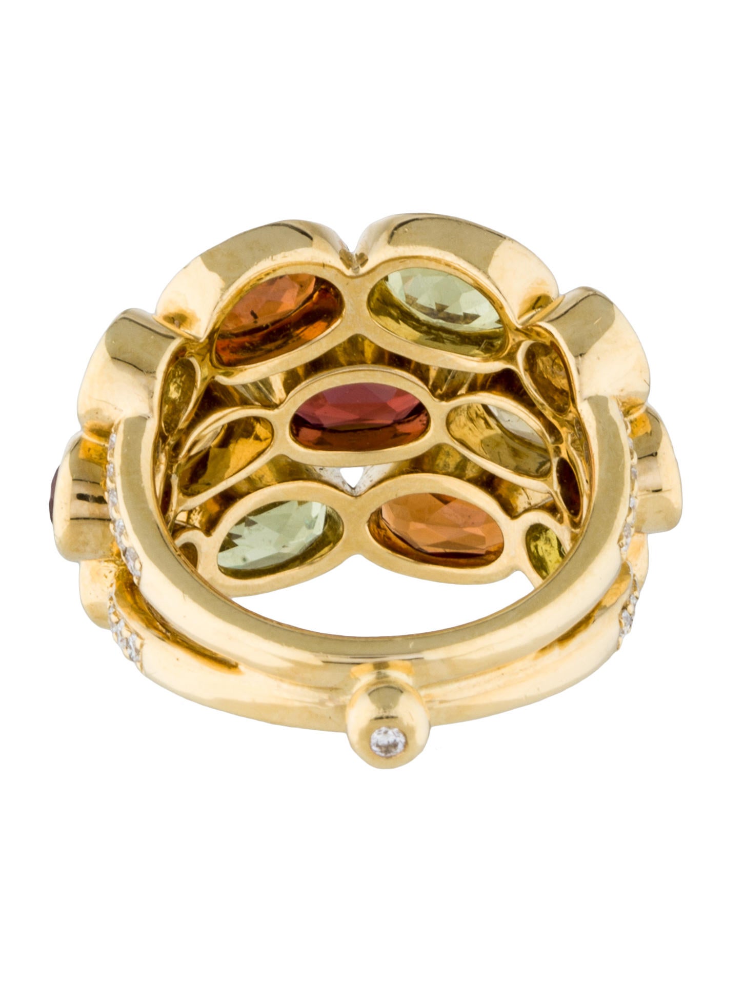 Temple St. Clair Bombe Garnet & Diamond Ring - Rings - TSC20279 | The ...