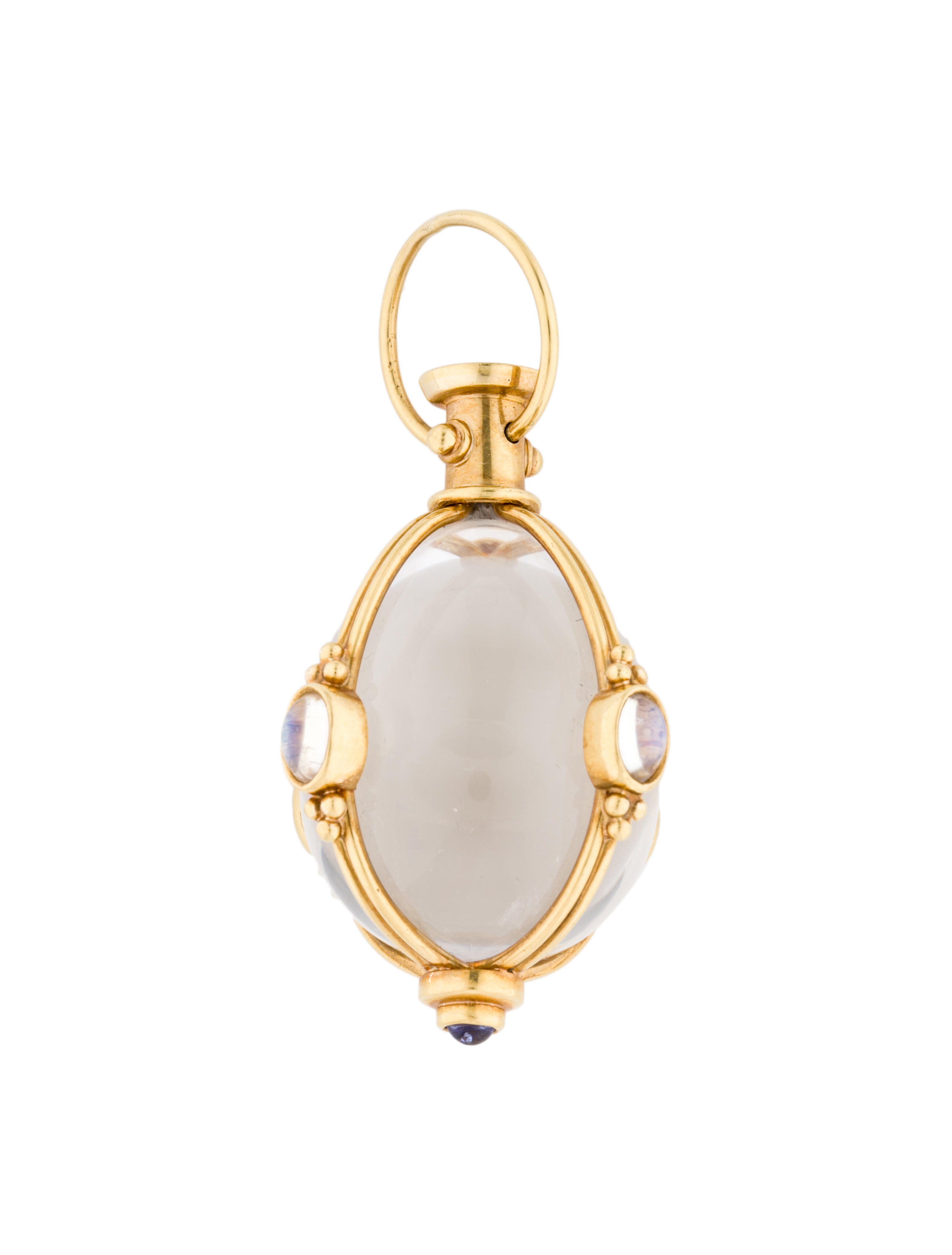 Temple St. Clair 18K Peridot & Diamond Pendant Necklace - 18K Yellow ...