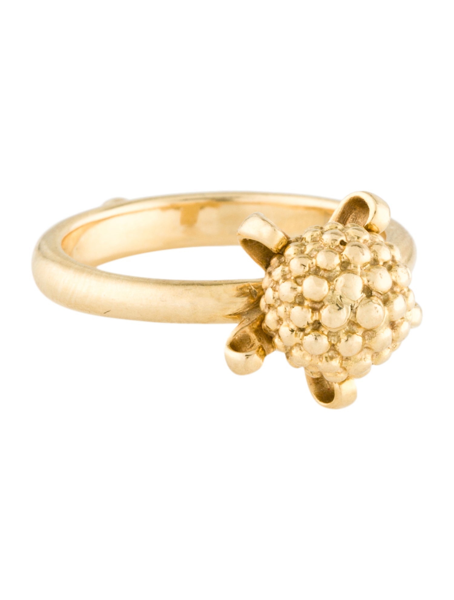 Temple St. Clair 18K Mini Pod Ring - 18K Yellow Gold Cocktail Ring ...