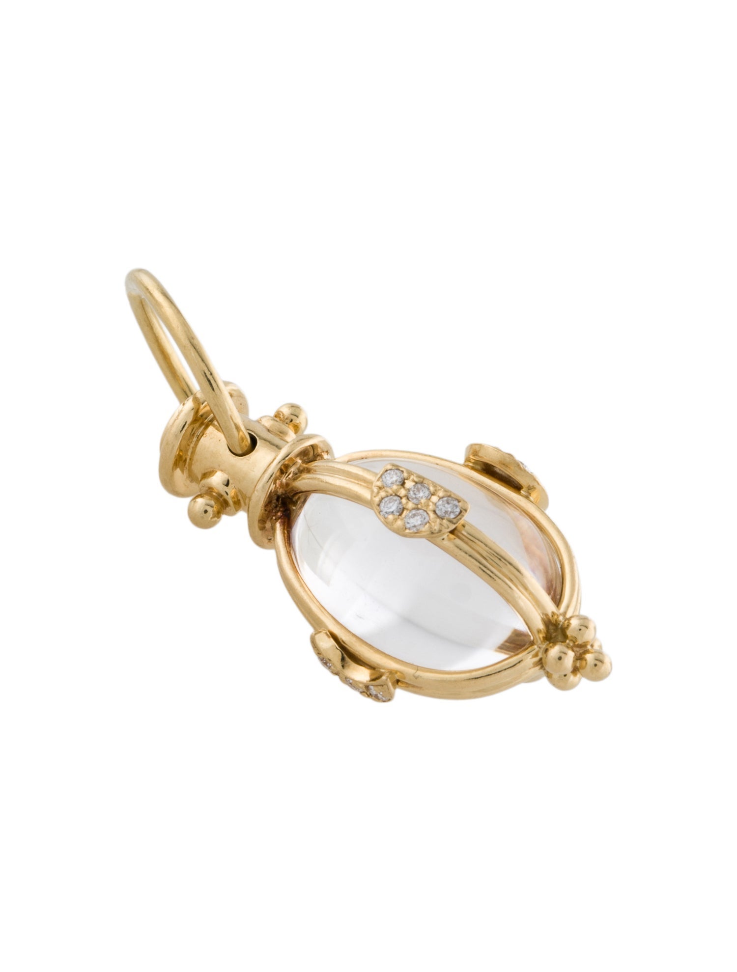 Temple St. Clair 18K Quartz & Diamond Lunar Phase Amulet Pendant ...
