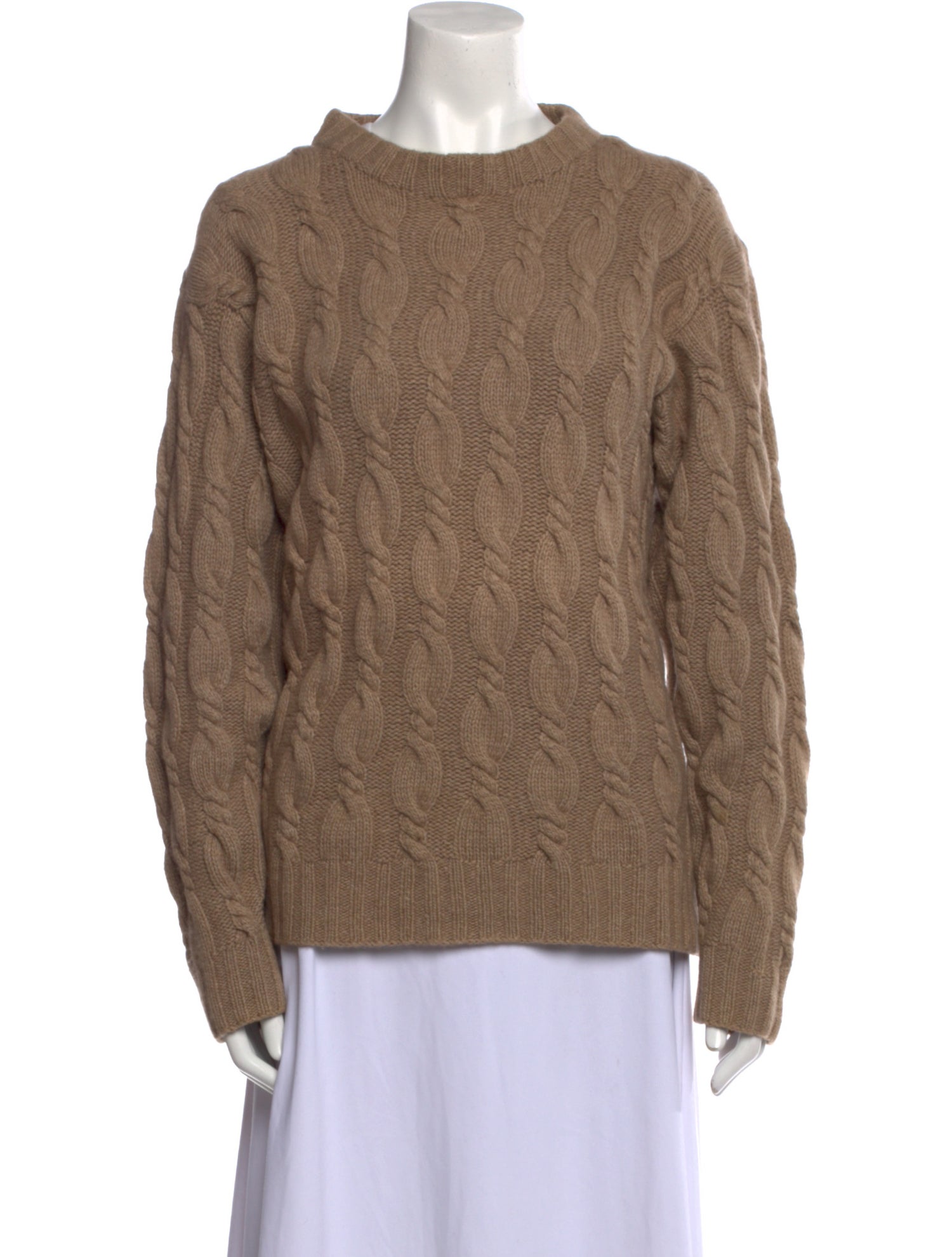 TSE Cashmere Cashmere Mock Neck Sweater - Brown Knitwear, Clothing ...