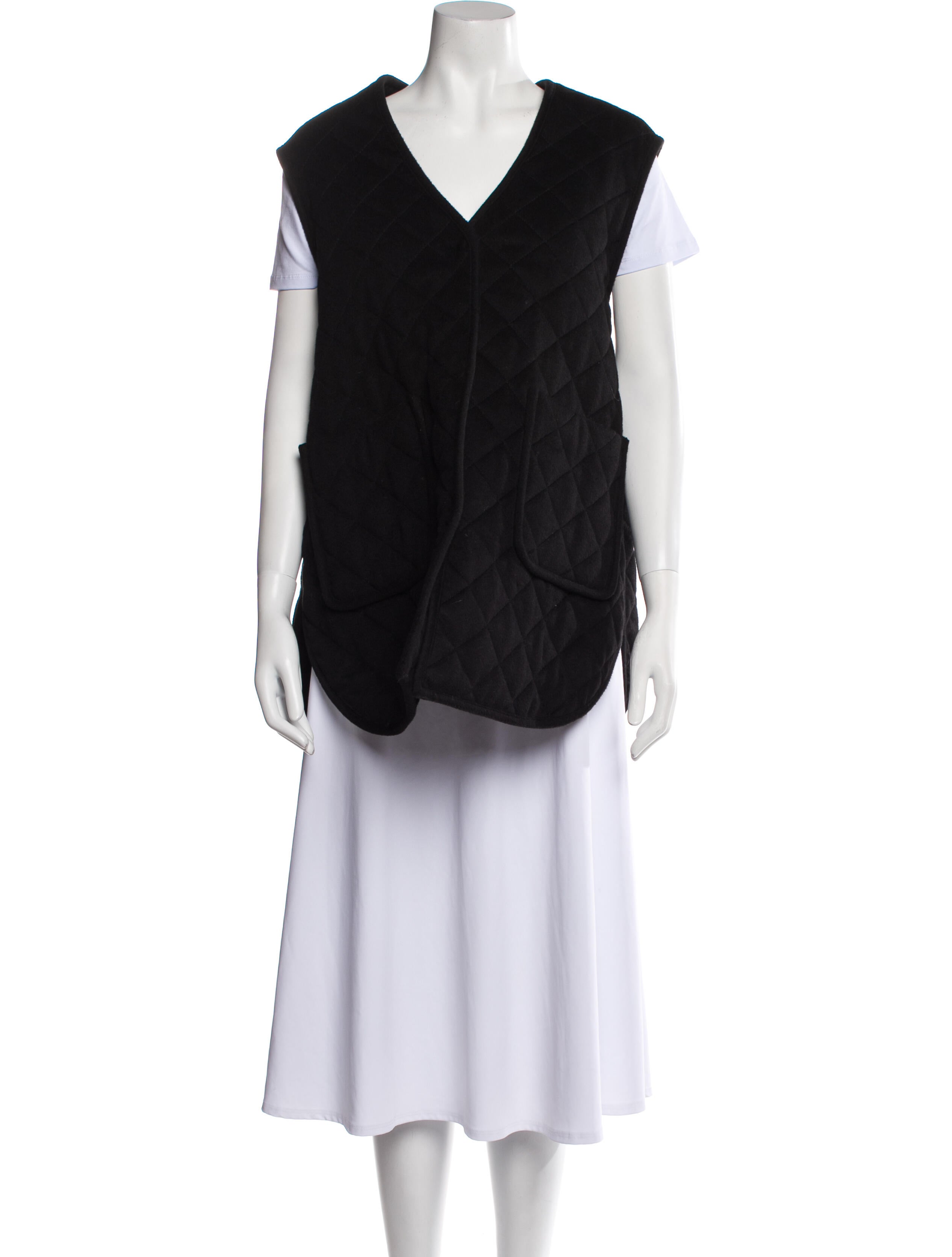 Totême Vest - Black Jackets, Clothing - TTM31334 | The RealReal