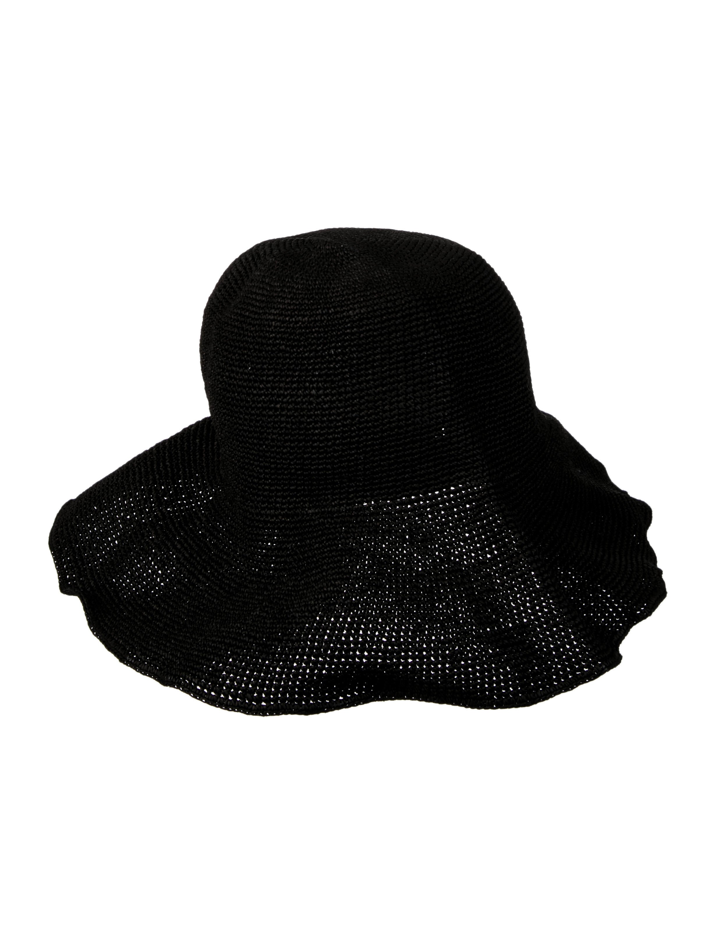 TOTEME Straw Sun Hat - Black Hats, Accessories - TTM38375 | The RealReal