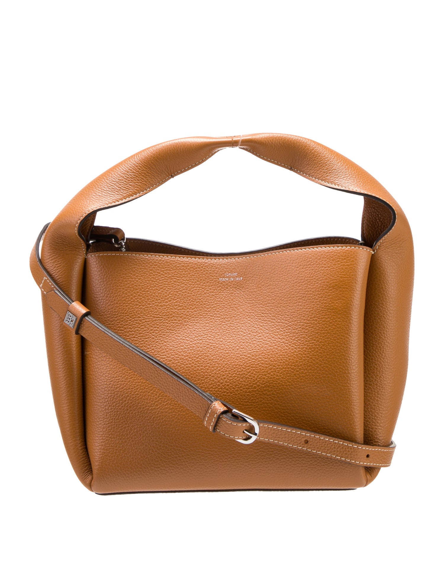 TOTEME Leather Tote - Brown Handle Bags, Handbags - TTM41513 | The RealReal