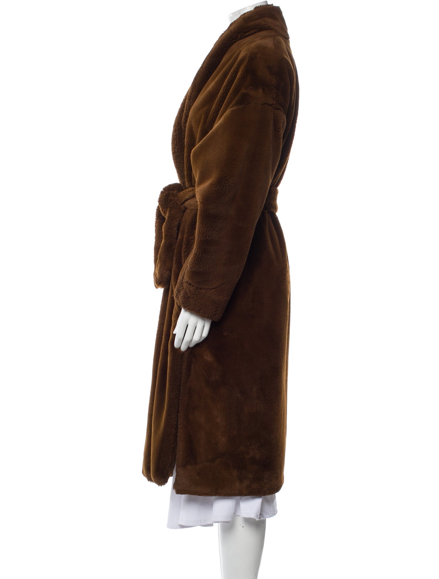 Apparis Faux Fur Coat - Brown Coats, Clothing - WAPPS27350 | The RealReal