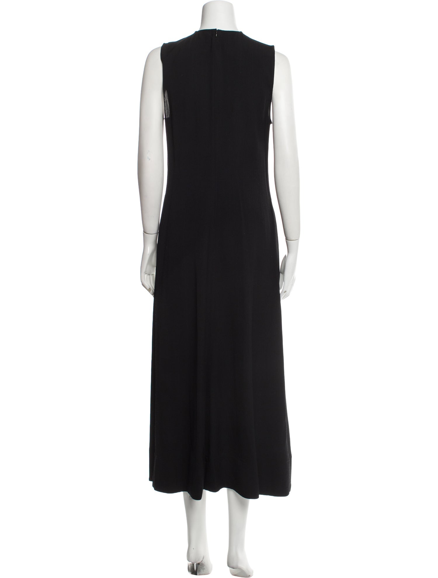 TOTEME Woven Stripe Long Dress - Black Dresses, Clothing - TTM58010 ...