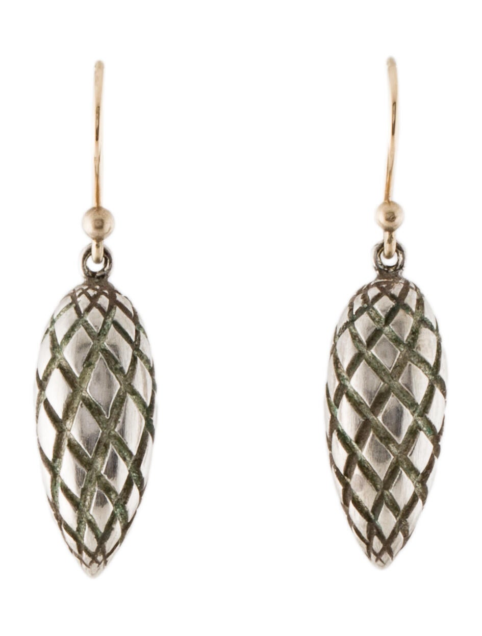 Ted Muehling Two-Tone Pine Cone Drop Earrings - 14K Yellow Gold Drop ...