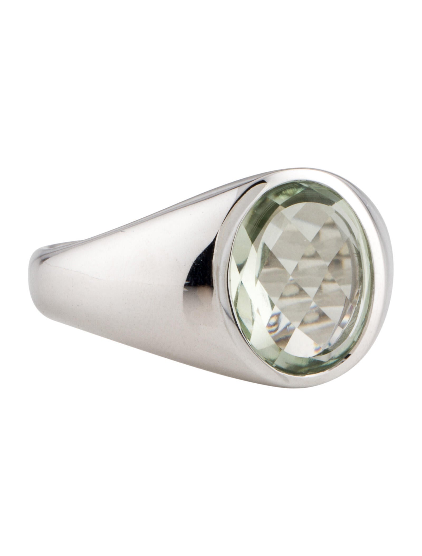 Tom Wood Prasiolite Signet Ring - Sterling Silver Signet Ring, Rings ...