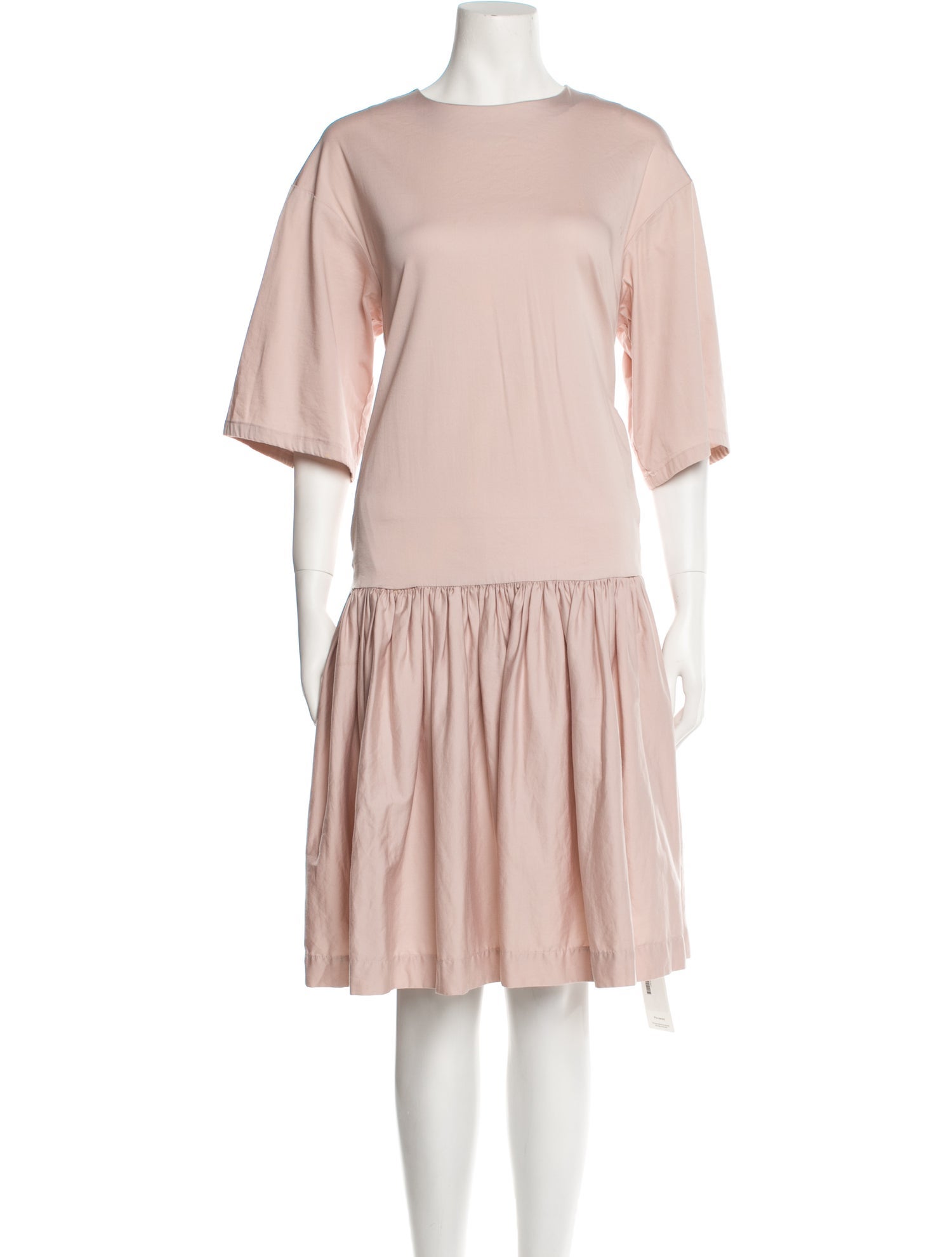 Unlabel Bateau Neckline Knee-Length Dress - Neutrals Dresses, Clothing ...