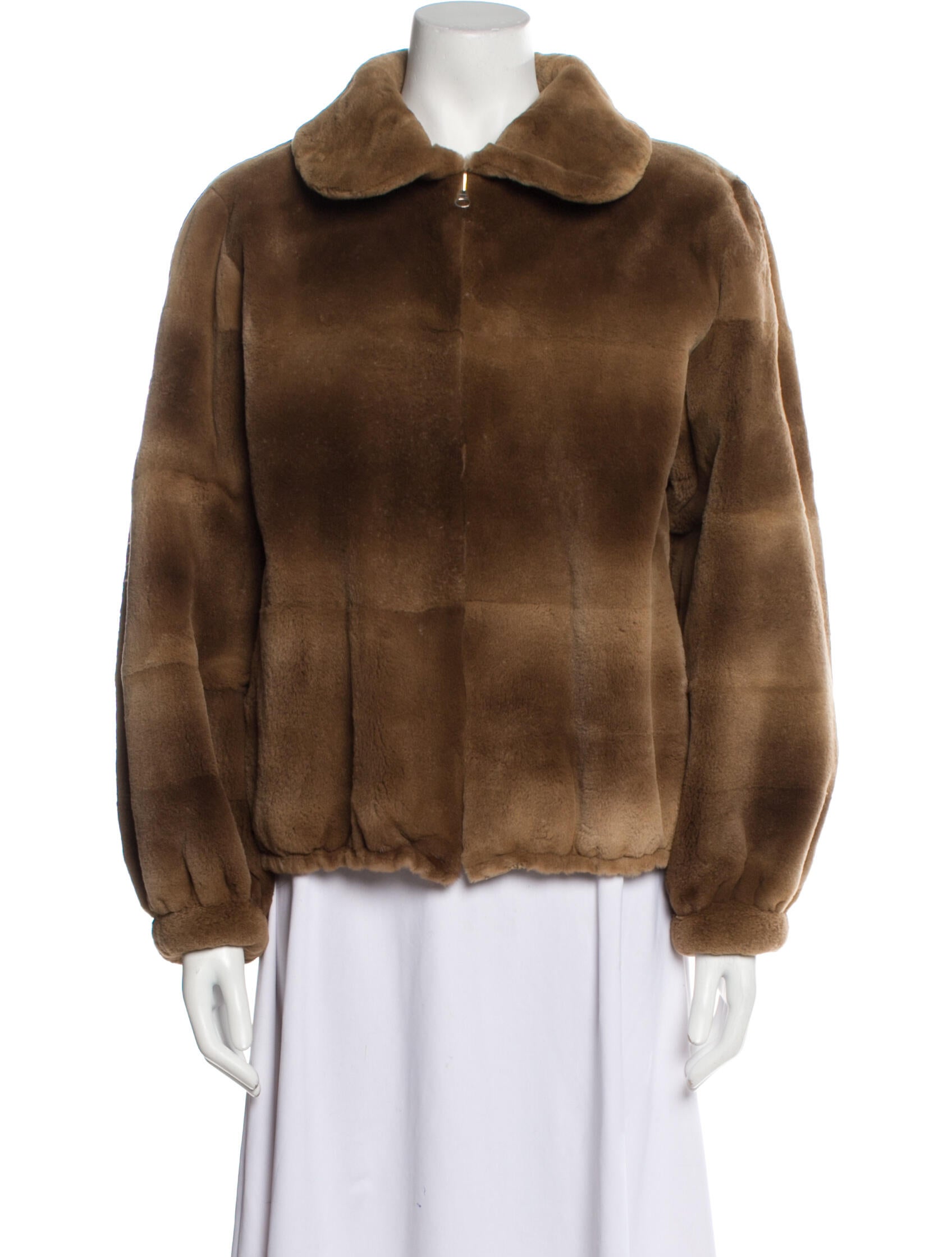 Unsigned Reversible Mink Fur Coat - Brown Coats, Clothing - UNSIG36534 ...