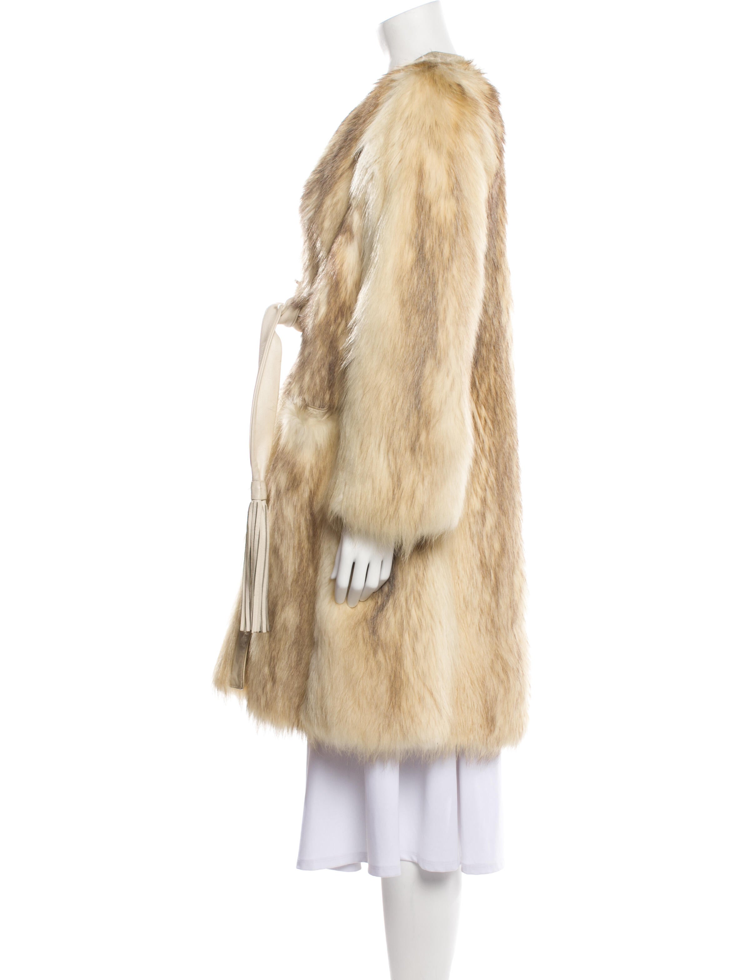 Victor Sacks Animal Print Faux Fur Coat - Brown Coats, Clothing ...