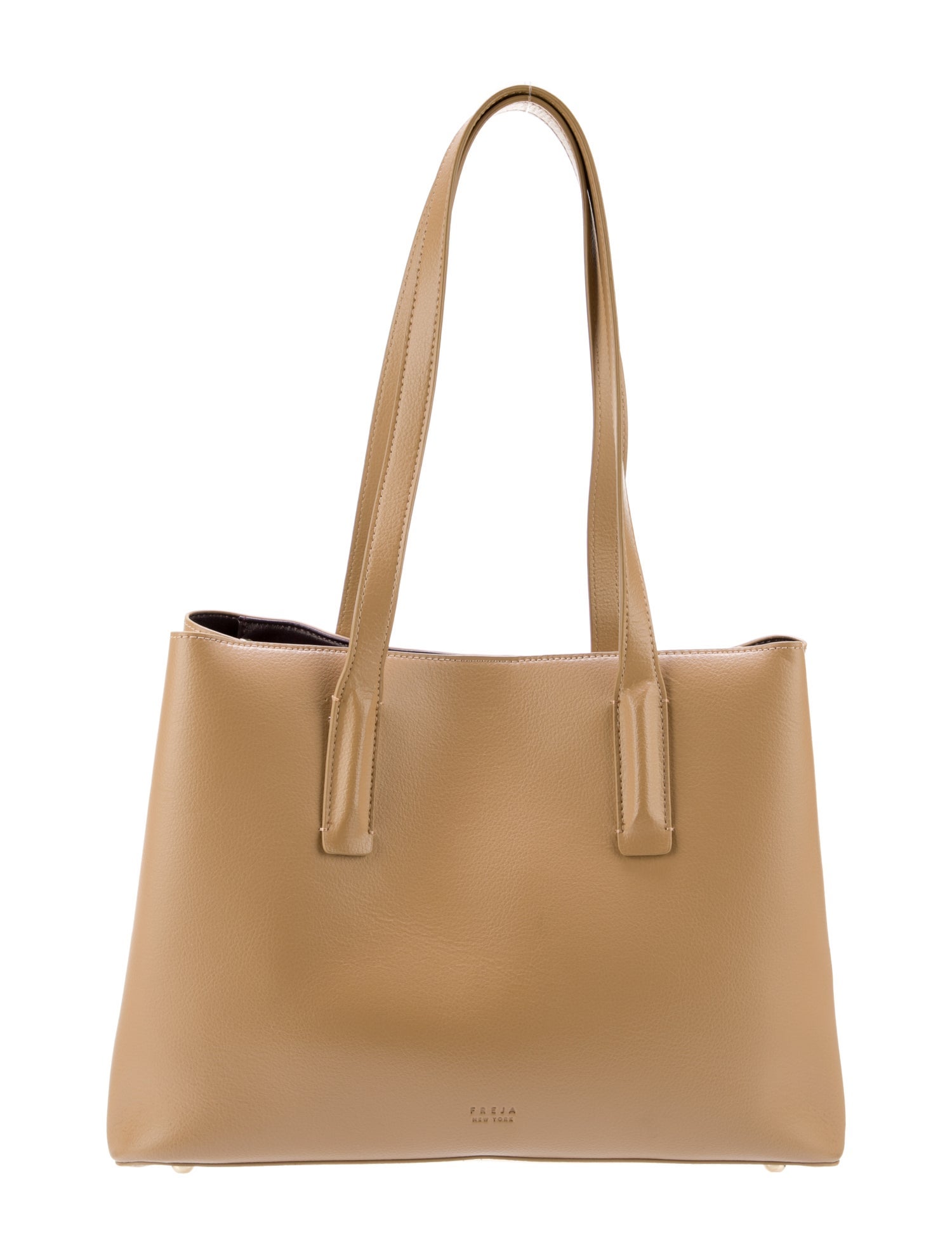 Freja Nyc Vegan Leather Shoulder Bag - Neutrals Shoulder Bags, Handbags ...