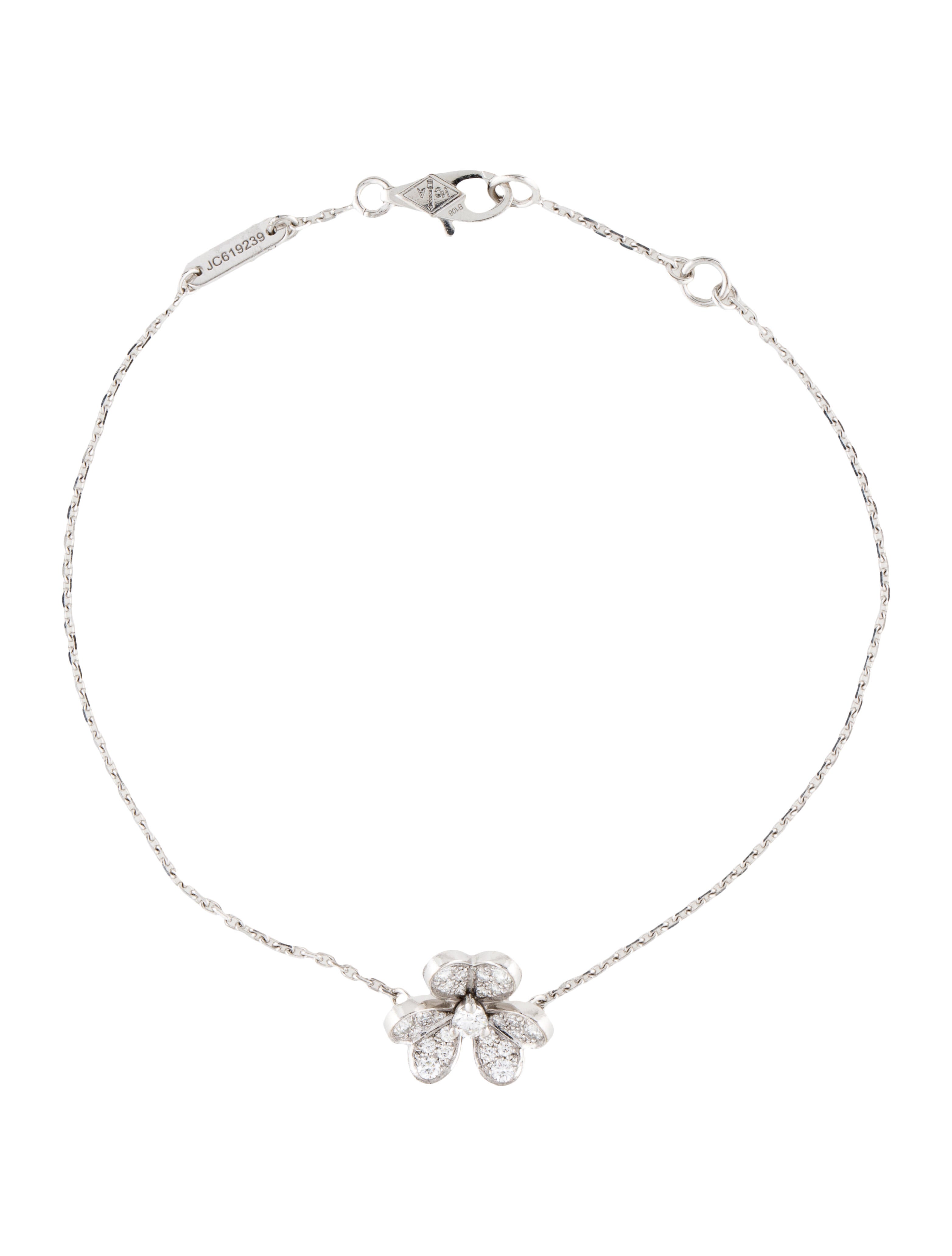 Van Cleef & Arpels Vintage Alhambra 5 Motif Bracelet - 18K Yellow Gold ...