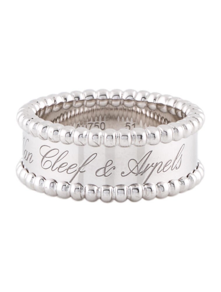 Van Cleef & Arpels Perlée Signature Ring - Rhodium-Plated 18K White ...
