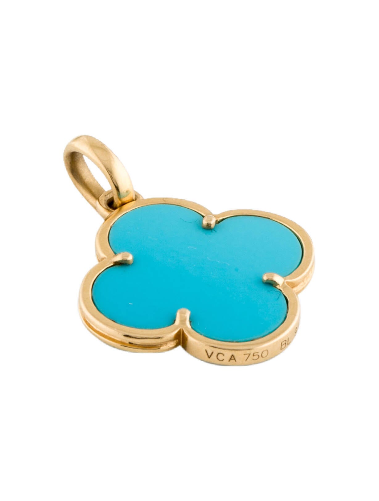 Van Cleef & Arpels Turquoise Magic Alhambra Pendant - Pendant Necklace ...