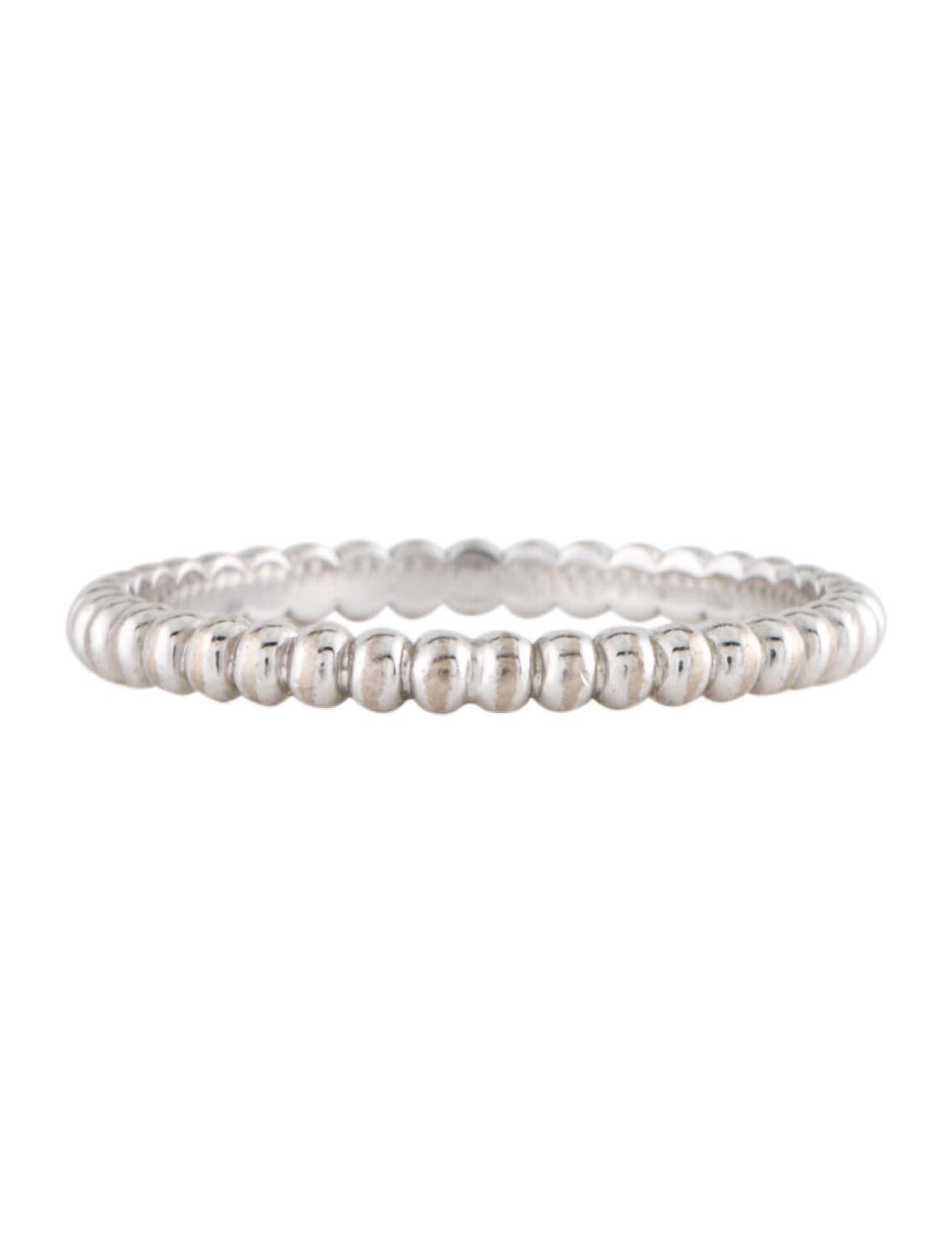 Van Cleef & Arpels Small Perlée Pearls of Gold Ring - Rhodium-Plated ...