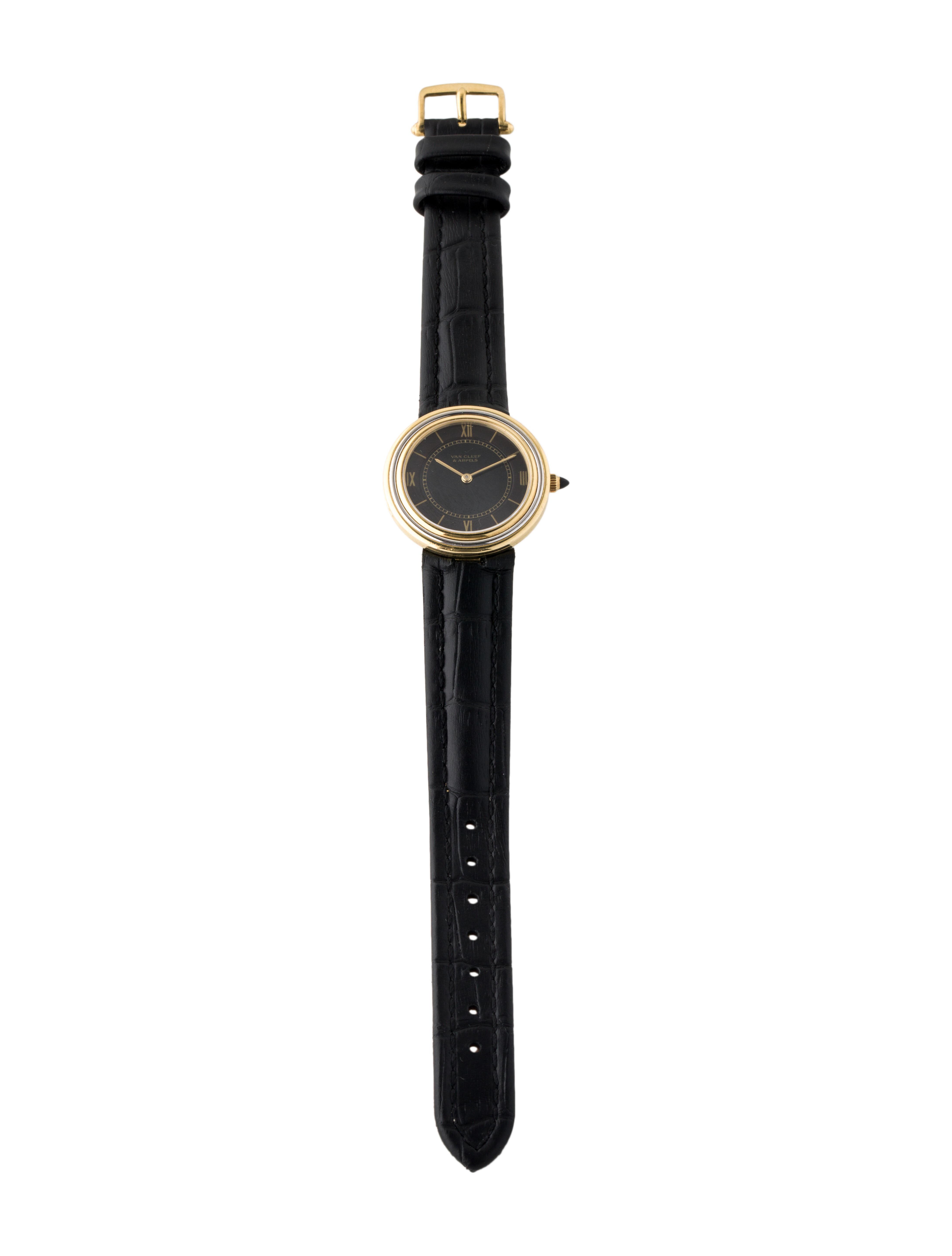 Van Cleef & Arpels VCA By Gerald Genta La Collection 18k Gold Watch ...