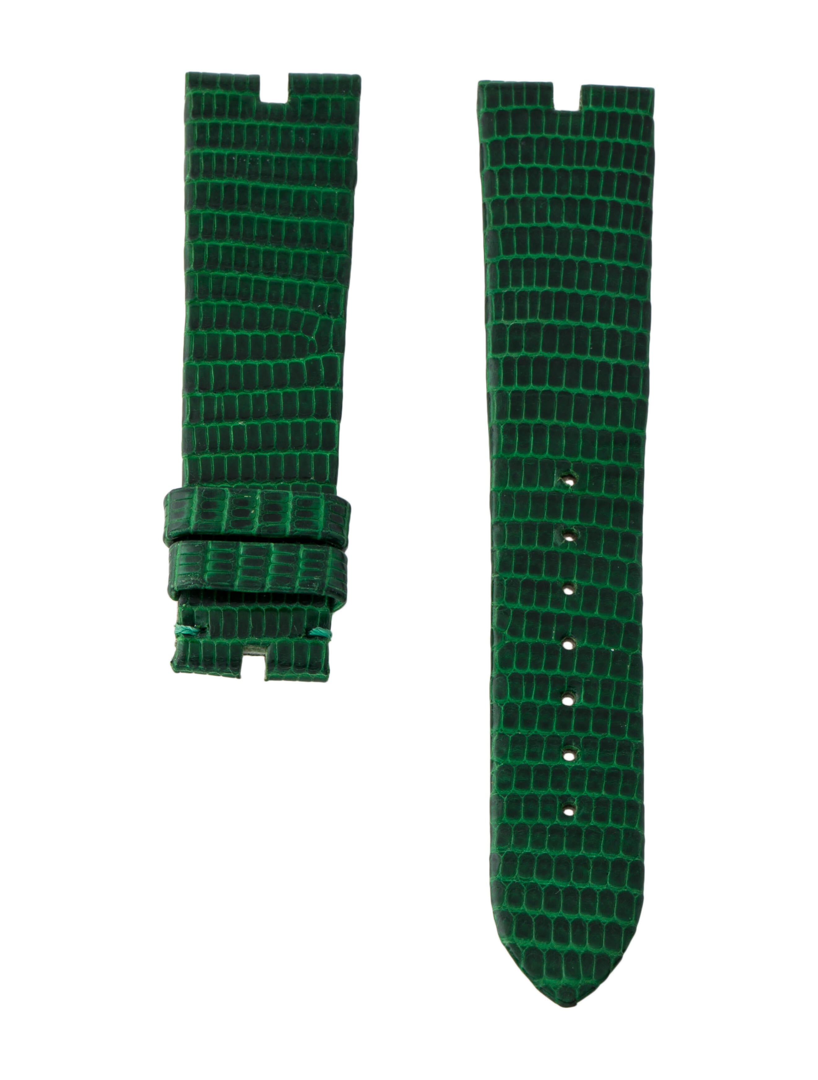 Van Cleef & Arpels 19mm Green Watch Strap - Green - VAC29445 | The RealReal