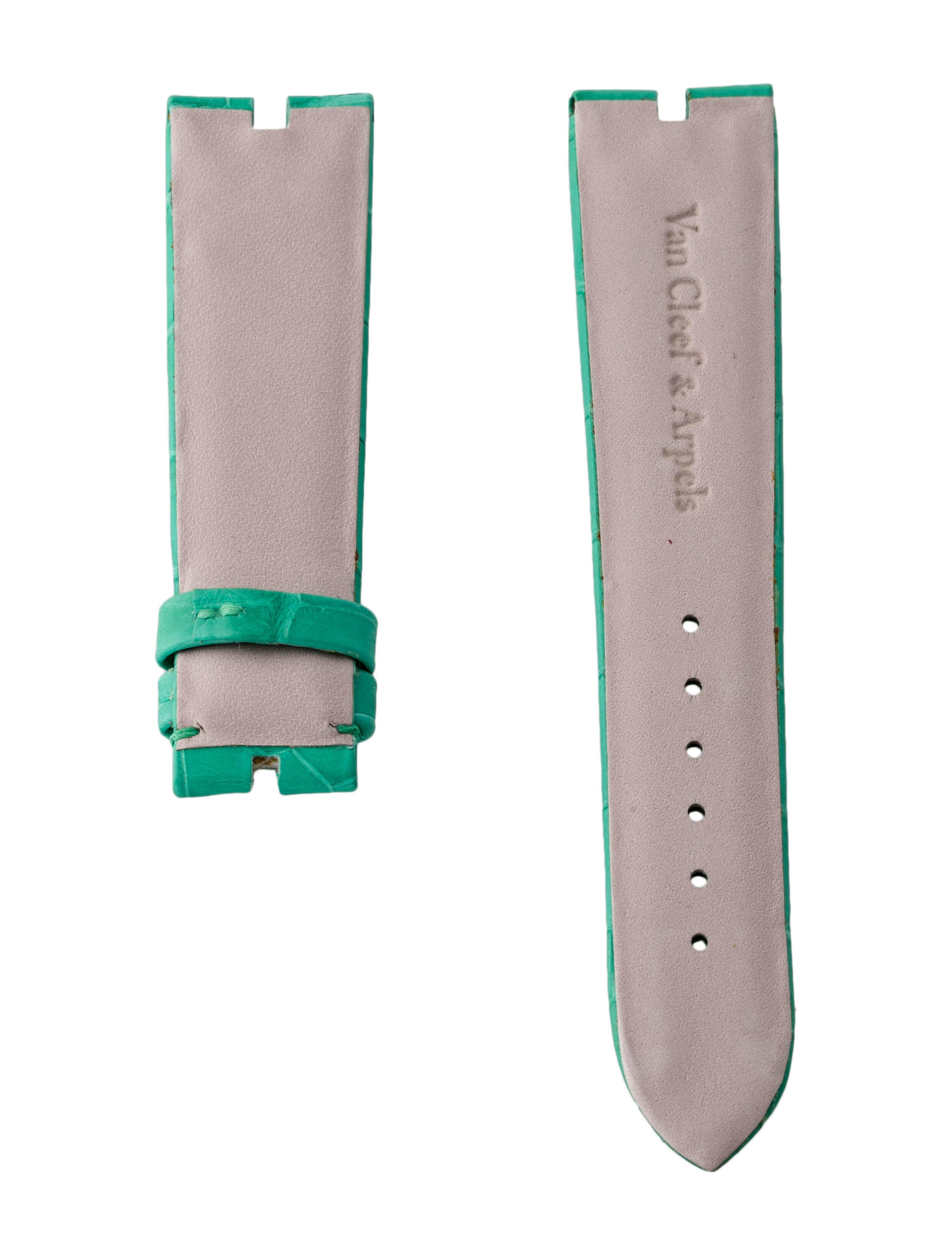 Van Cleef & Arpels Alligator 19mm Watch Strap - Green - VAC29447 | The ...
