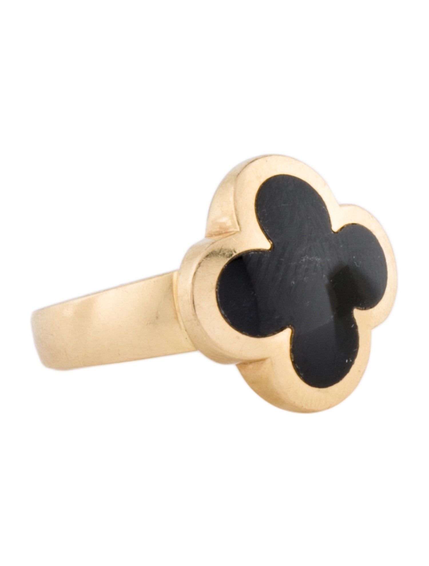 Van Cleef & Arpels Lotus Between the Finger Ring - Rhodium-Plated 18K ...