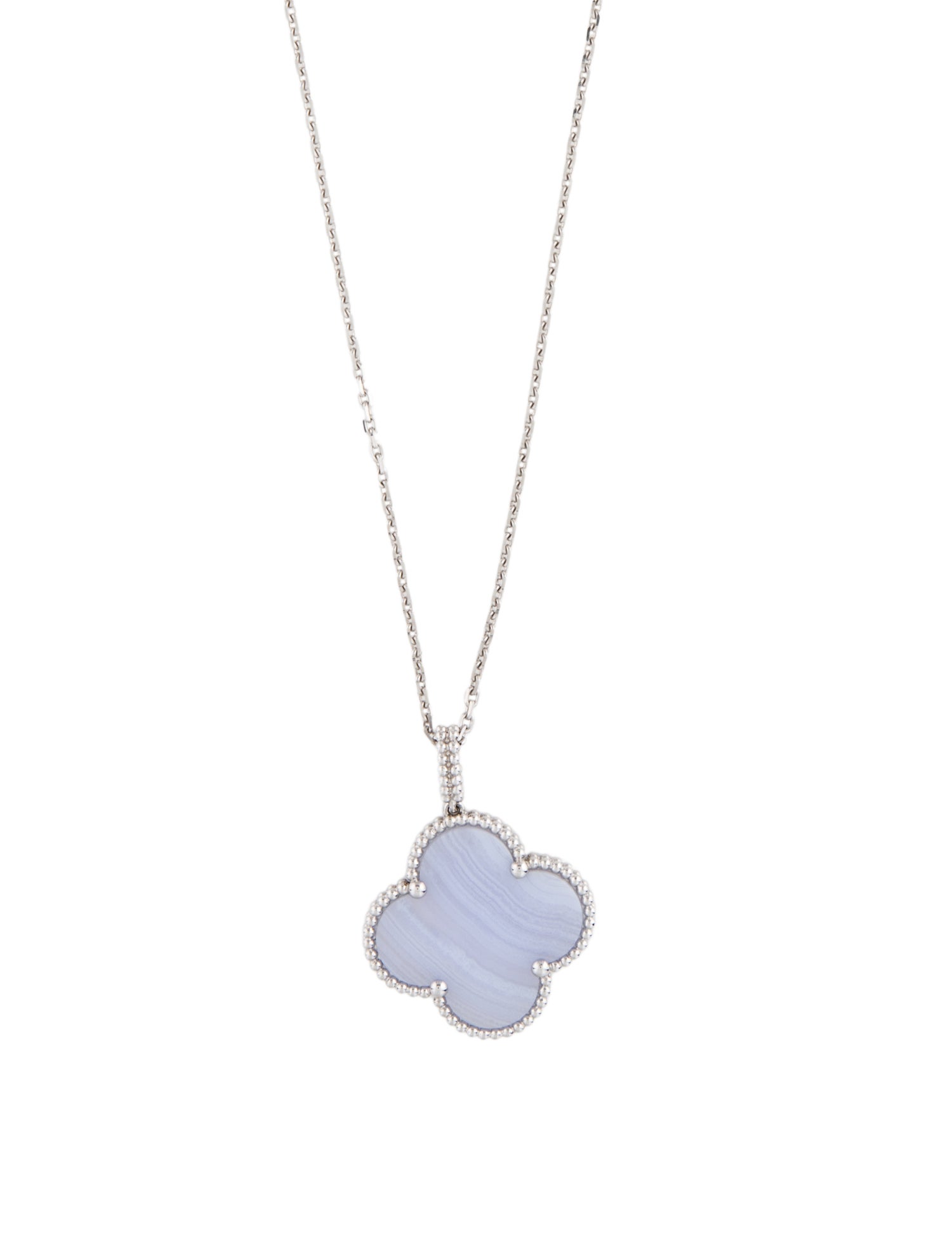 Van Cleef & Arpels Magic Alhambra Long Necklace, 1 Motif - Rhodium ...
