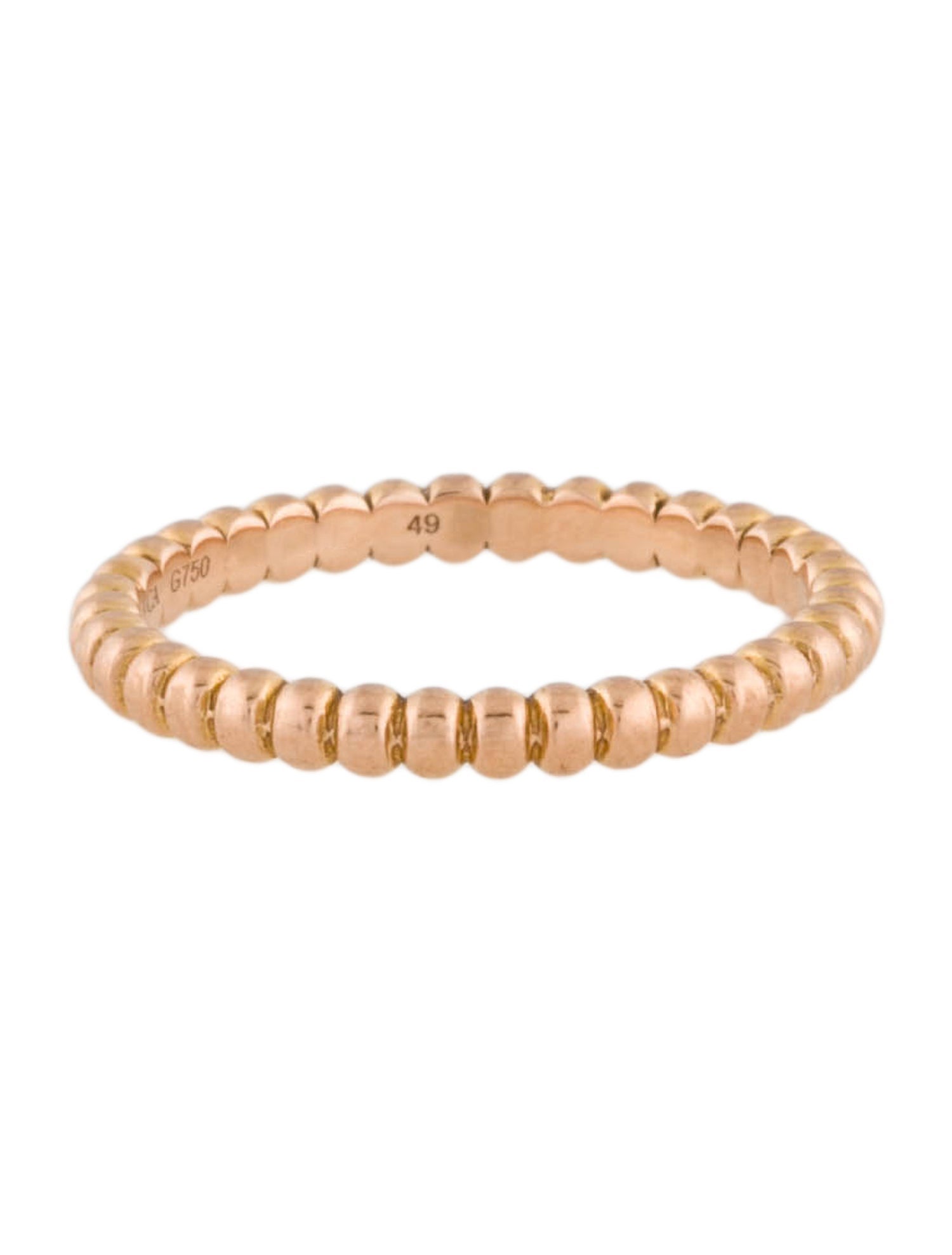 Van Cleef & Arpels Small Model Perlée Pearls of Gold Ring - 18K Rose ...