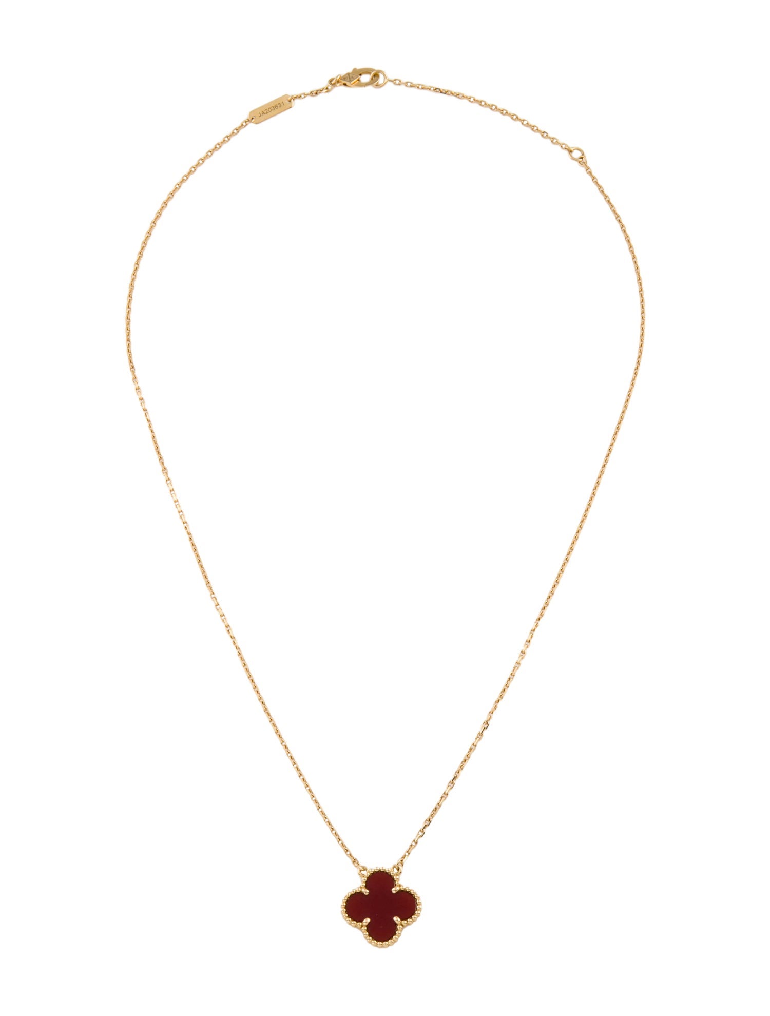 Van Cleef & Arpels Mother of Pearl Vintage Alhambra Pendant - 18K Rose ...