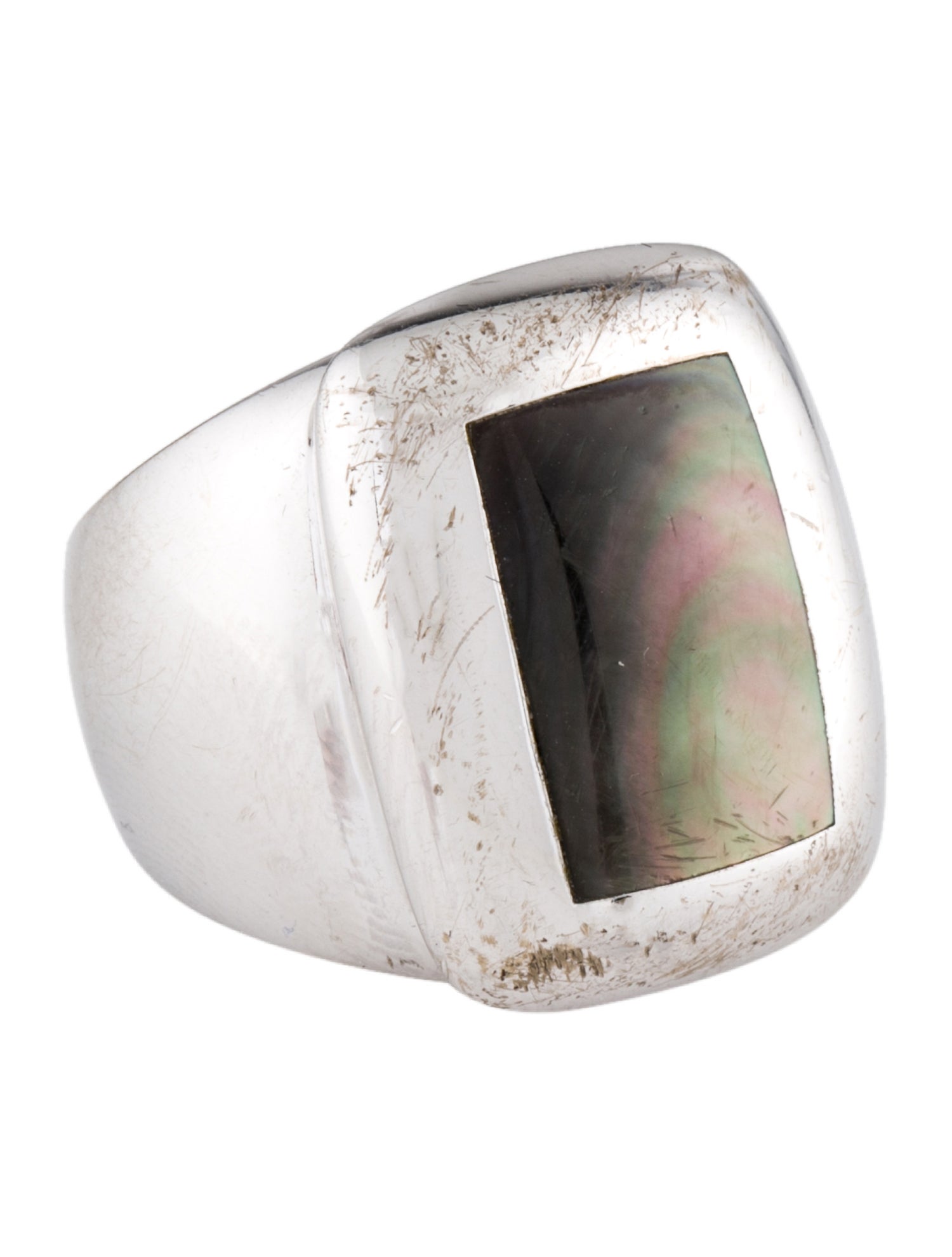 Van Cleef & Arpels Mother of Pearl Babylon Ring - 18K White Gold ...
