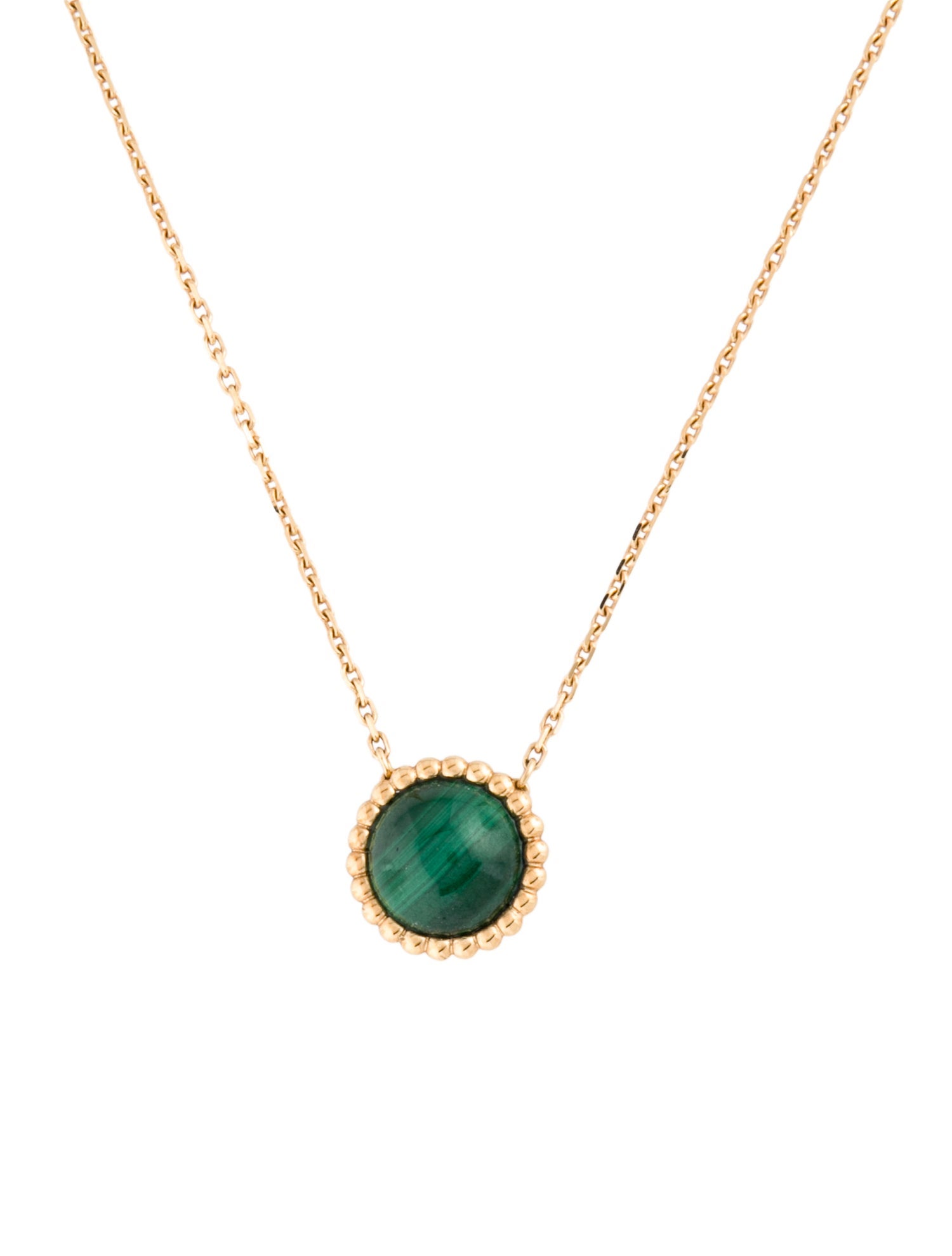 Van Cleef And Arpels Perlée Couleurs Necklace 18k Yellow Gold Pendant