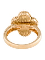 Van Cleef & Arpels Vintage Alhambra Ring - 18K Yellow Gold Cocktail ...