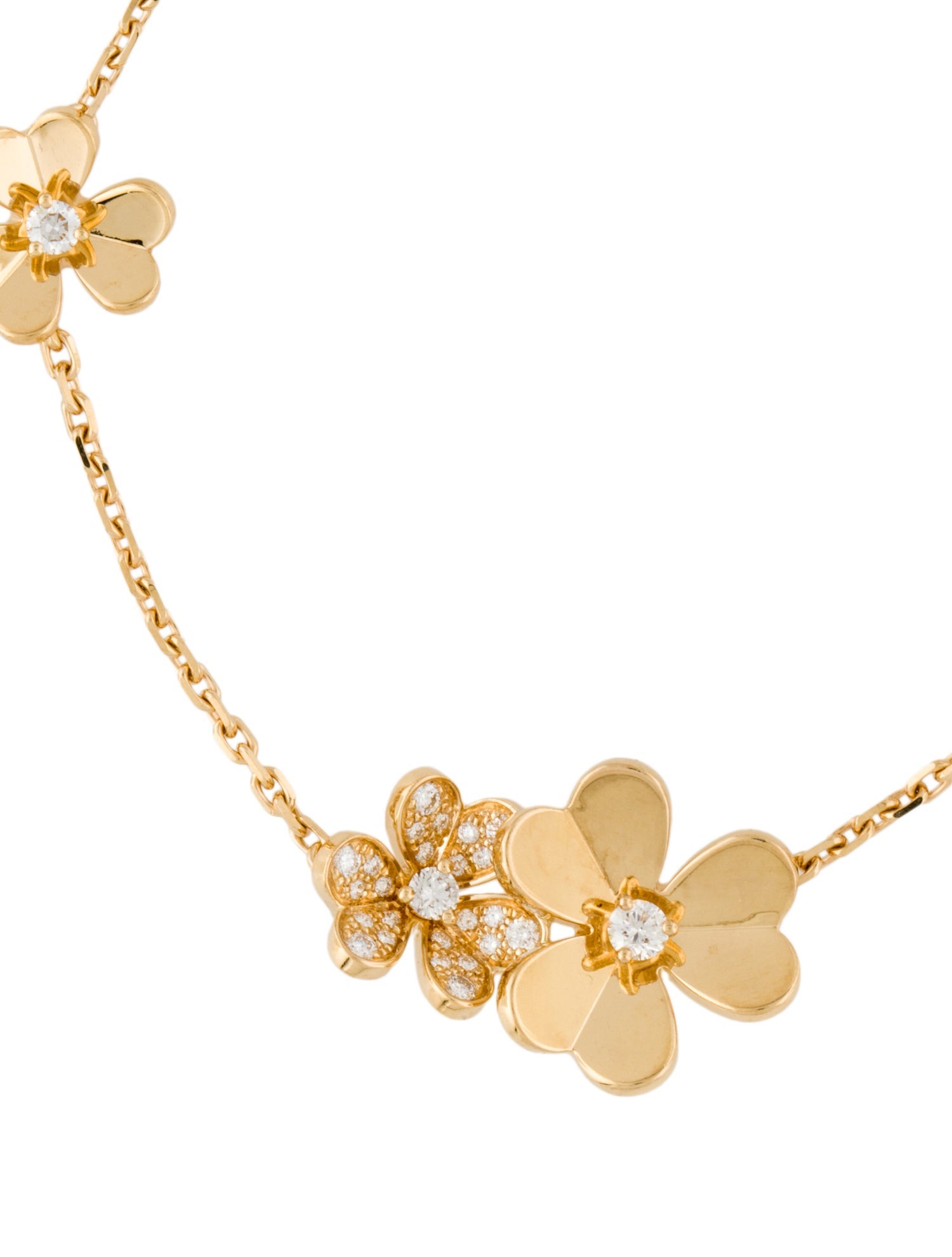 Van Cleef & Arpels 5 Motif Vintage Alhambra Bracelet - 18K Yellow Gold ...