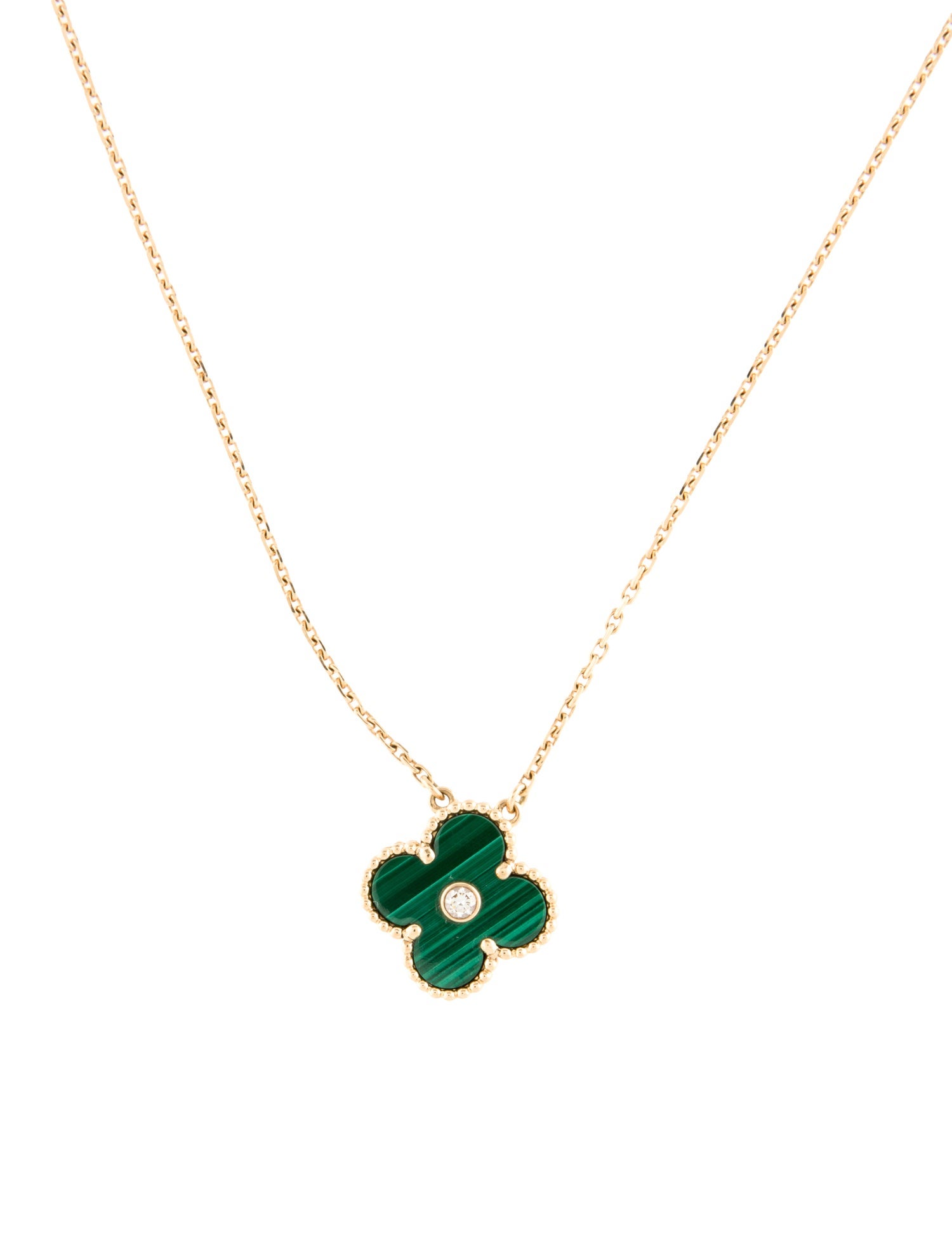 Van Cleef Arpels 2013 Limited Edition Alhambra Pendant Necklace 18K Yellow Gold Pendant Necklace Necklaces VAC32760 The RealReal